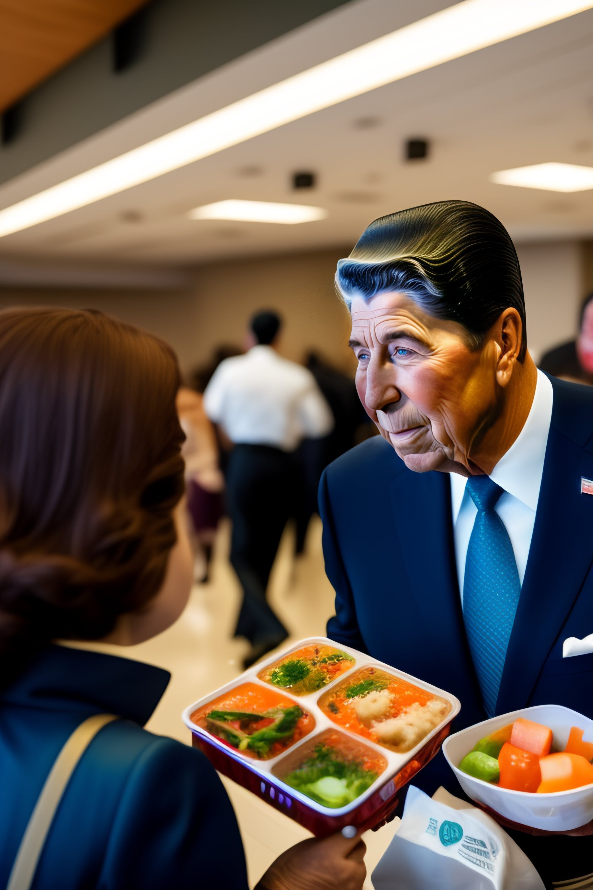 Lexica - Reagan giving free lunch on campus