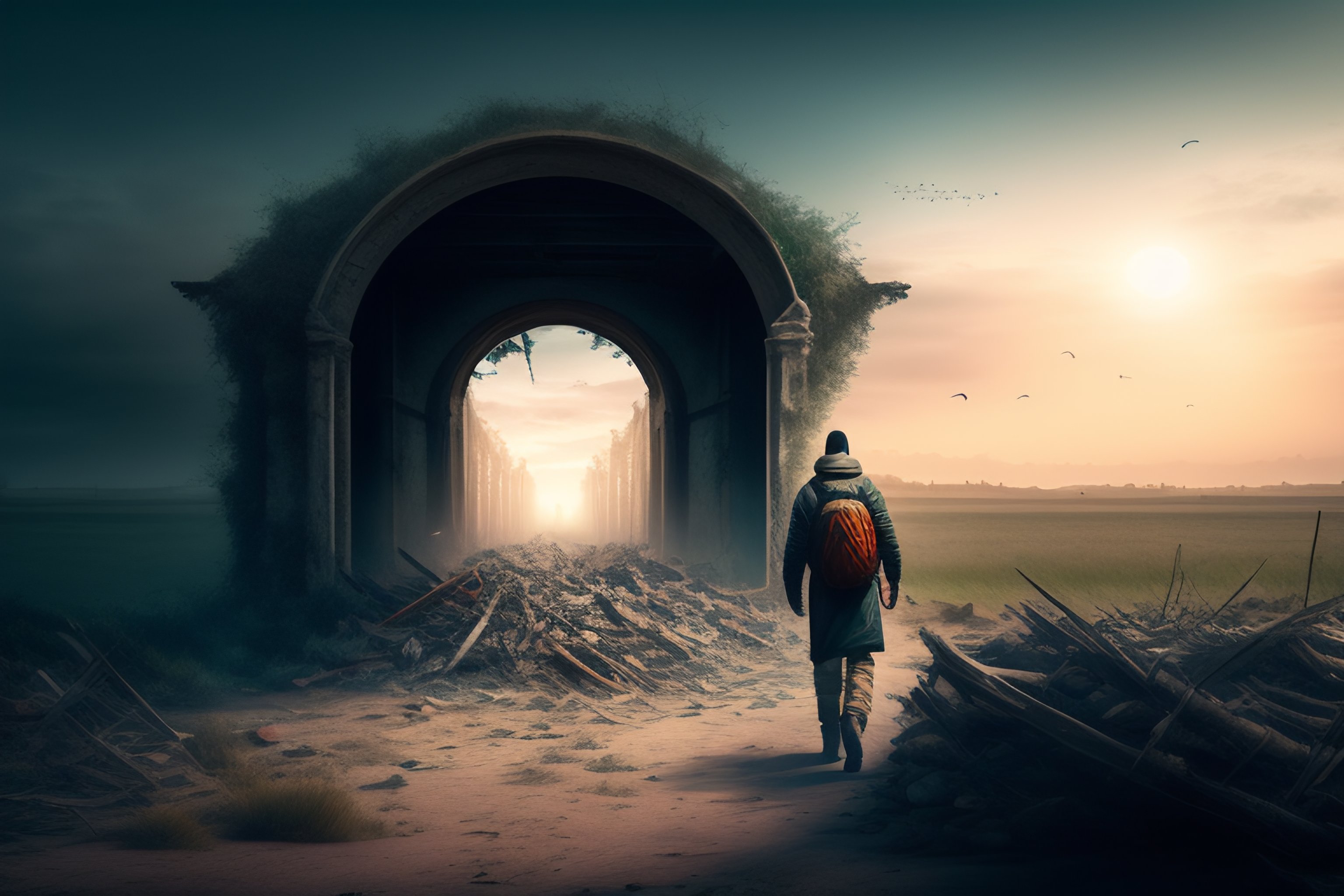 Lexica - Human in ruin, apocolypse, metro, nature