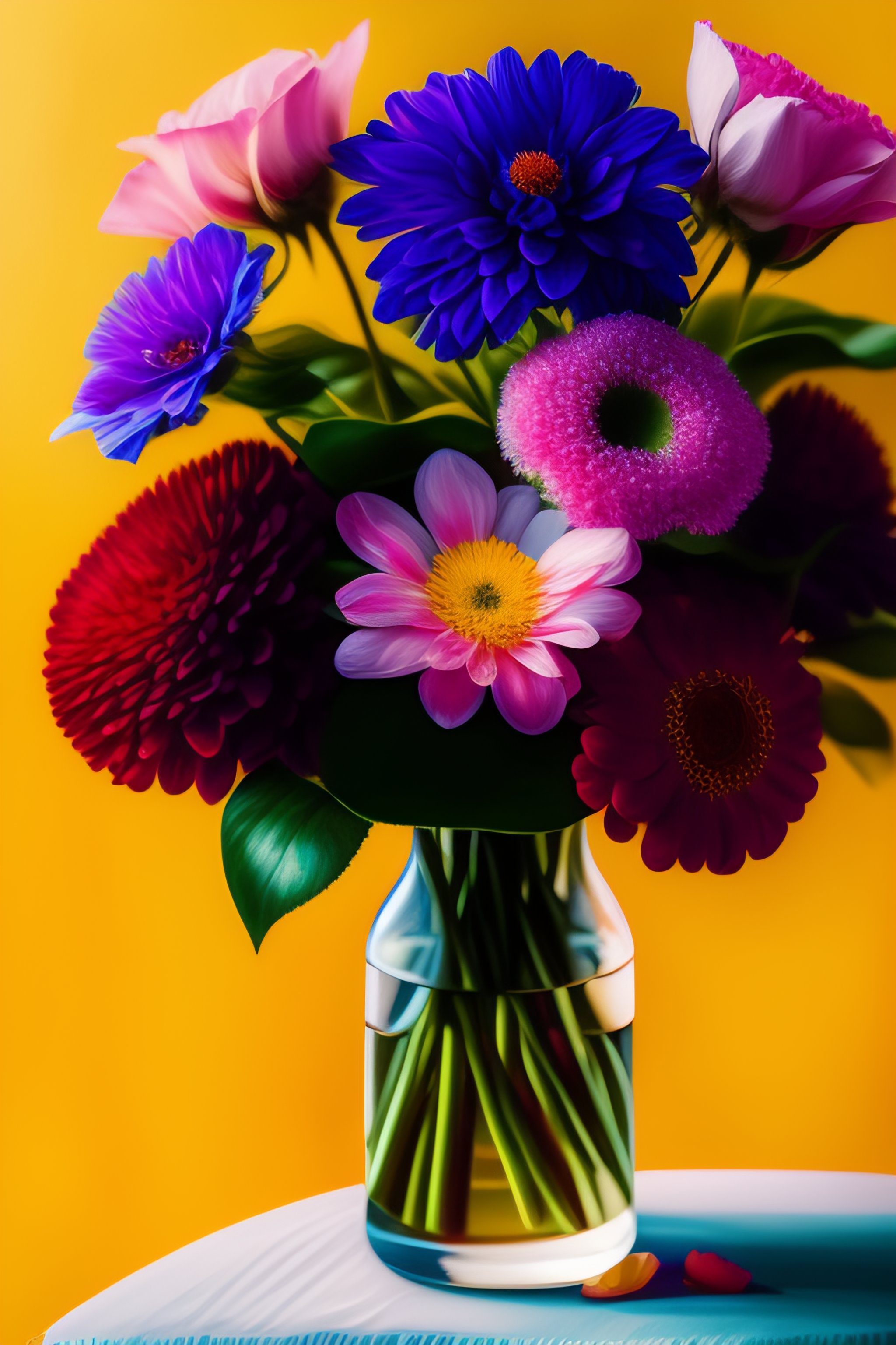 Lexica - Portrait of beautiful flowers