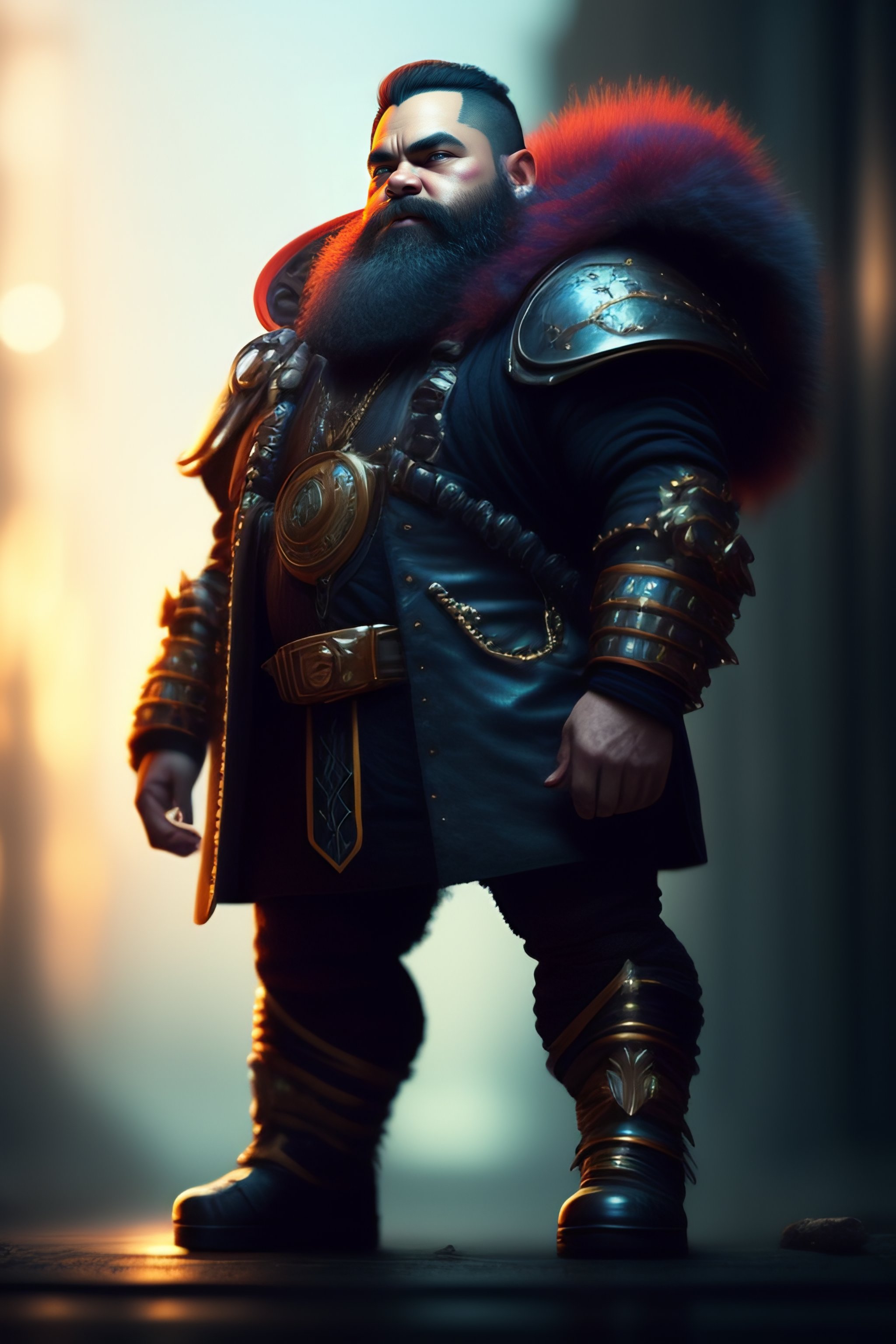 Lexica - A dwarf cyberpunk, in space, sci-fi, cgi, realistic, smooth ...