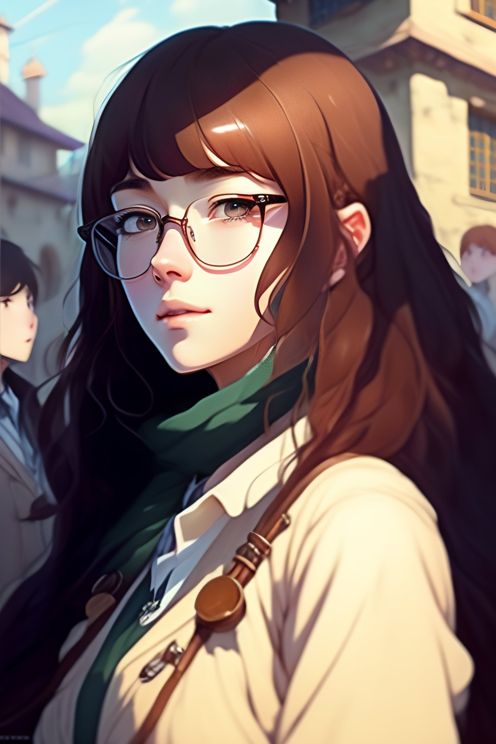 Lexica - (((((freckles))))) freckled cheeks freckled wearing spectacles ...