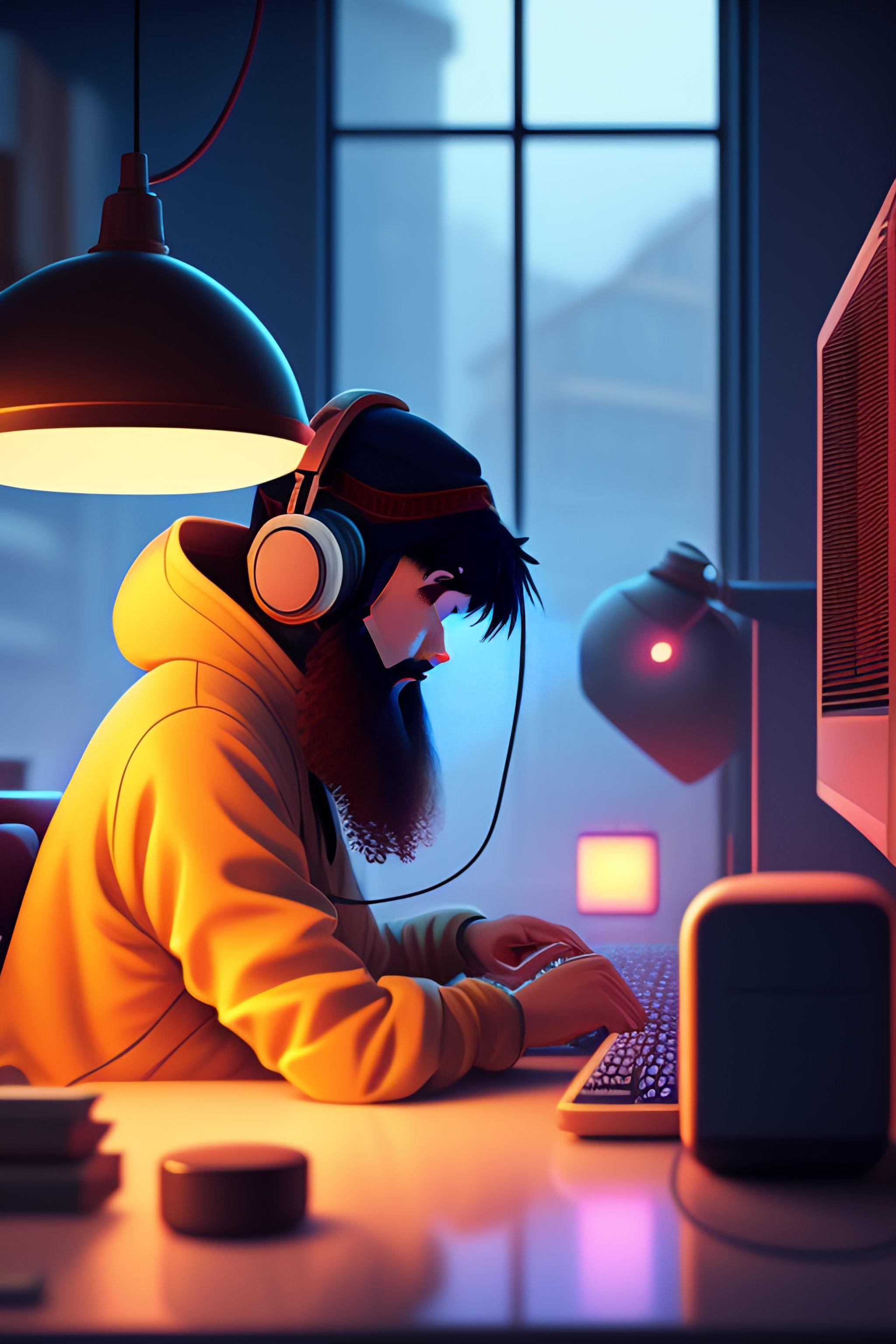 Lexica - Create a high resolution artwork of lofi ,viking is ...