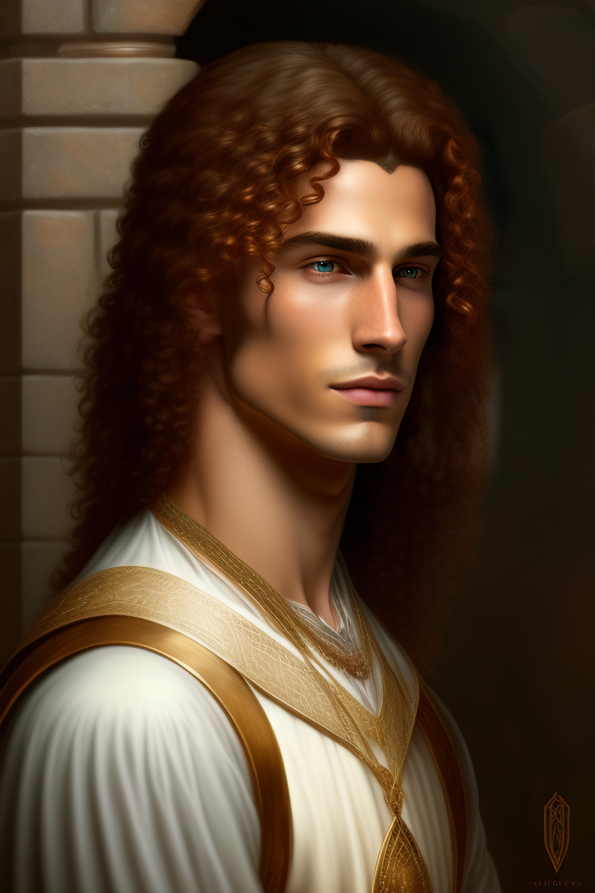 Lexica - Jacob Collins-Levy with light hair medieval style, detailed