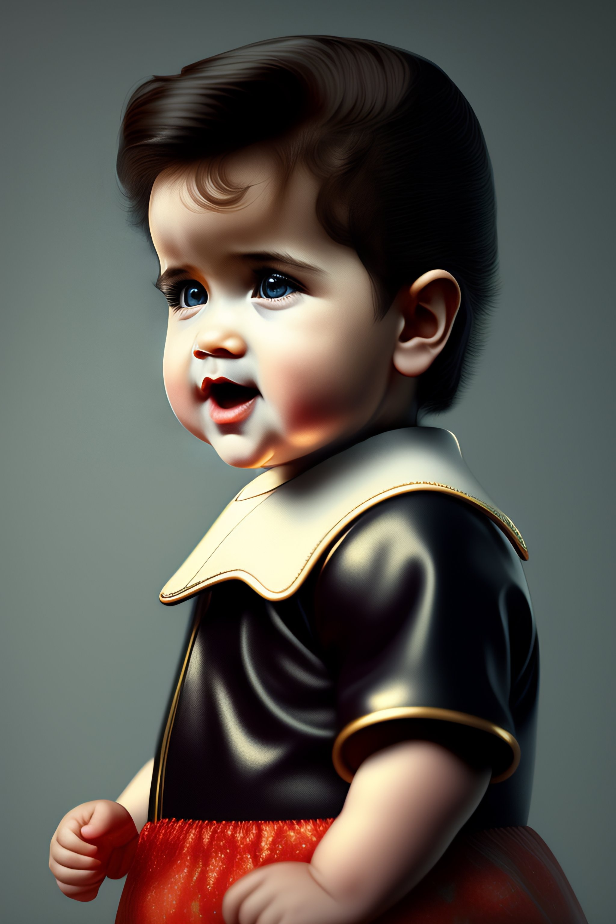 Lexica - Baby elvis presley singing, render, rembrandt, cgsociety ...