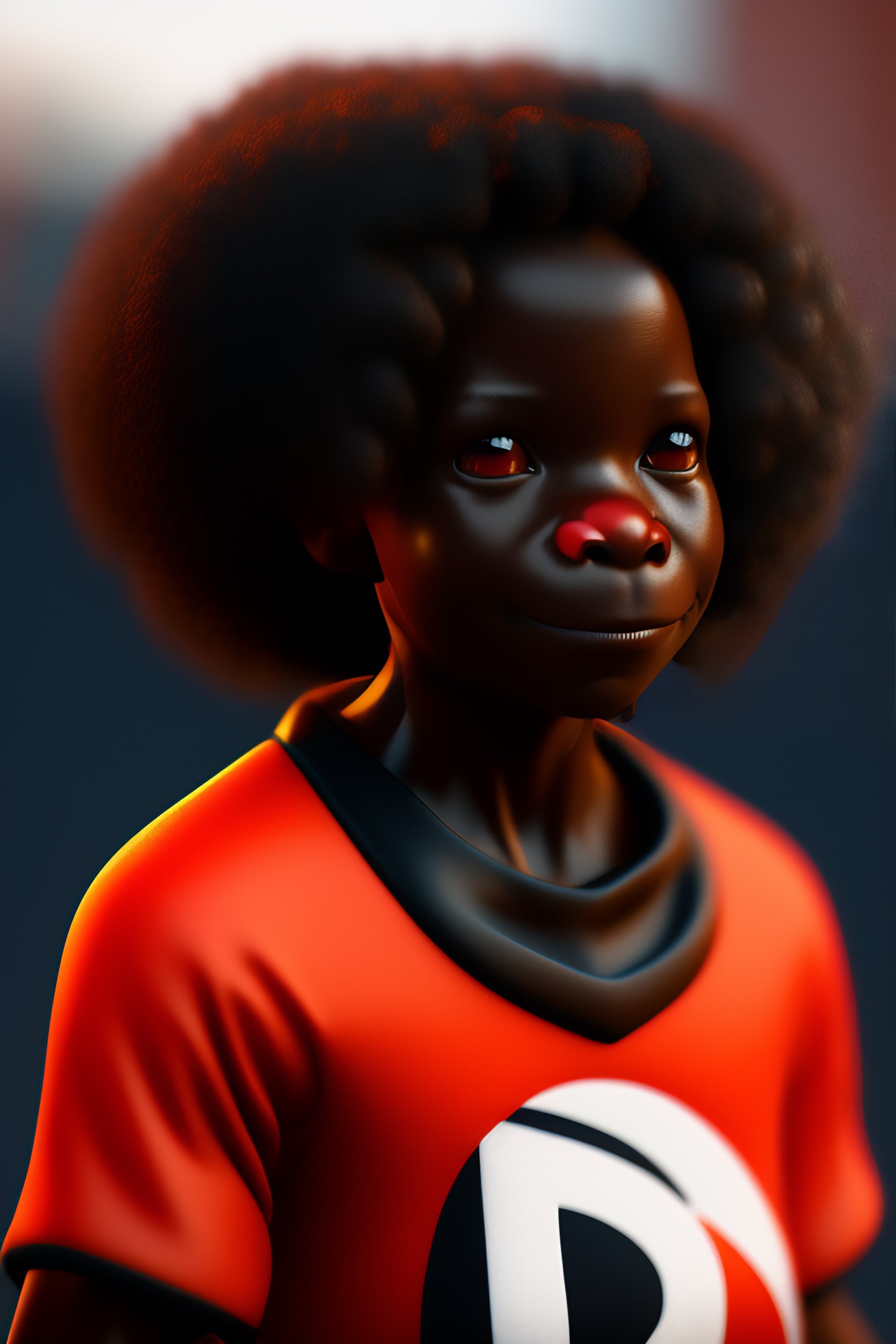 Lexica - Golliwog 3d high quality 8k realistic wearing a btc logo on ...
