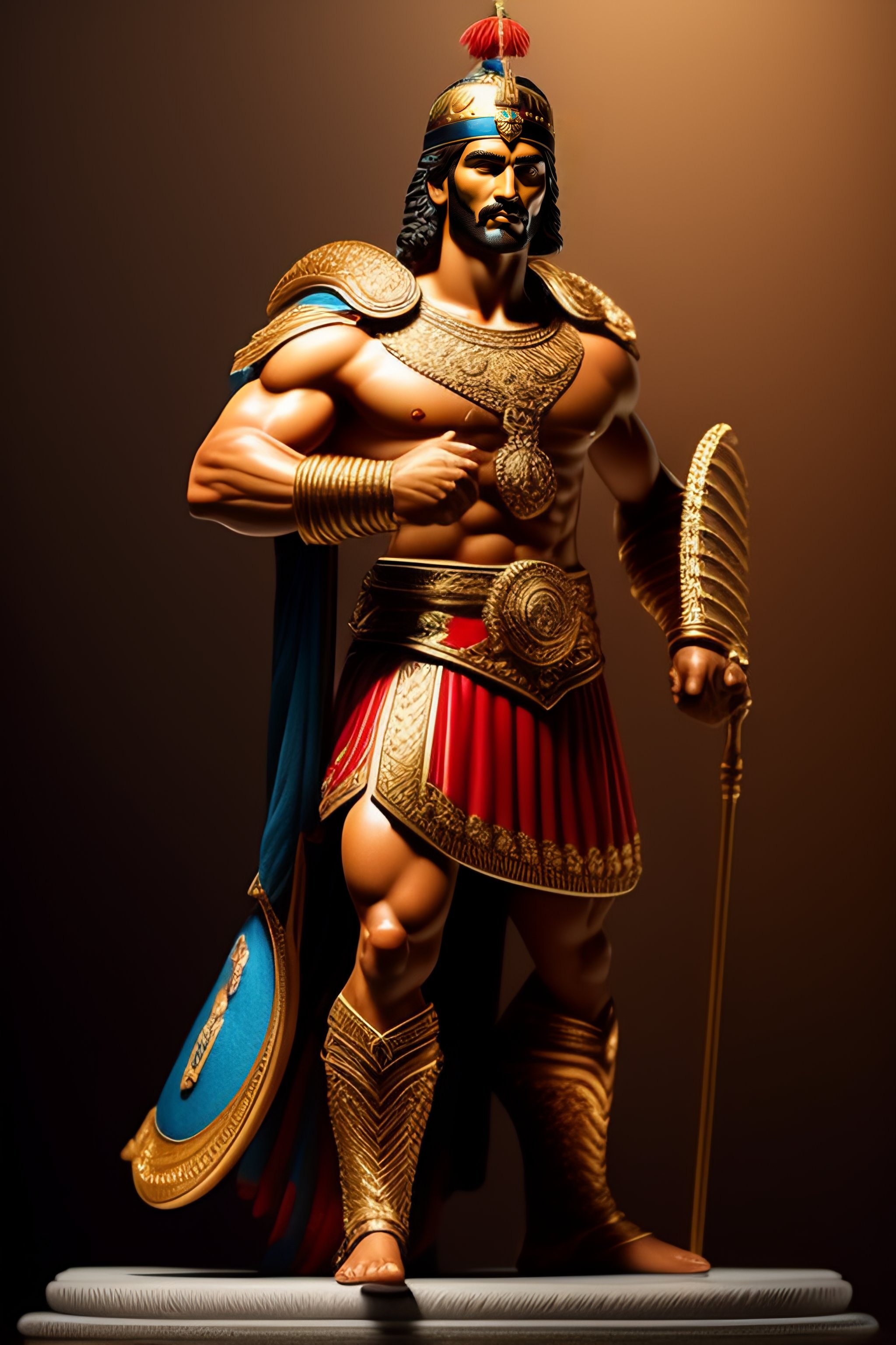 Greek Warrior Painting