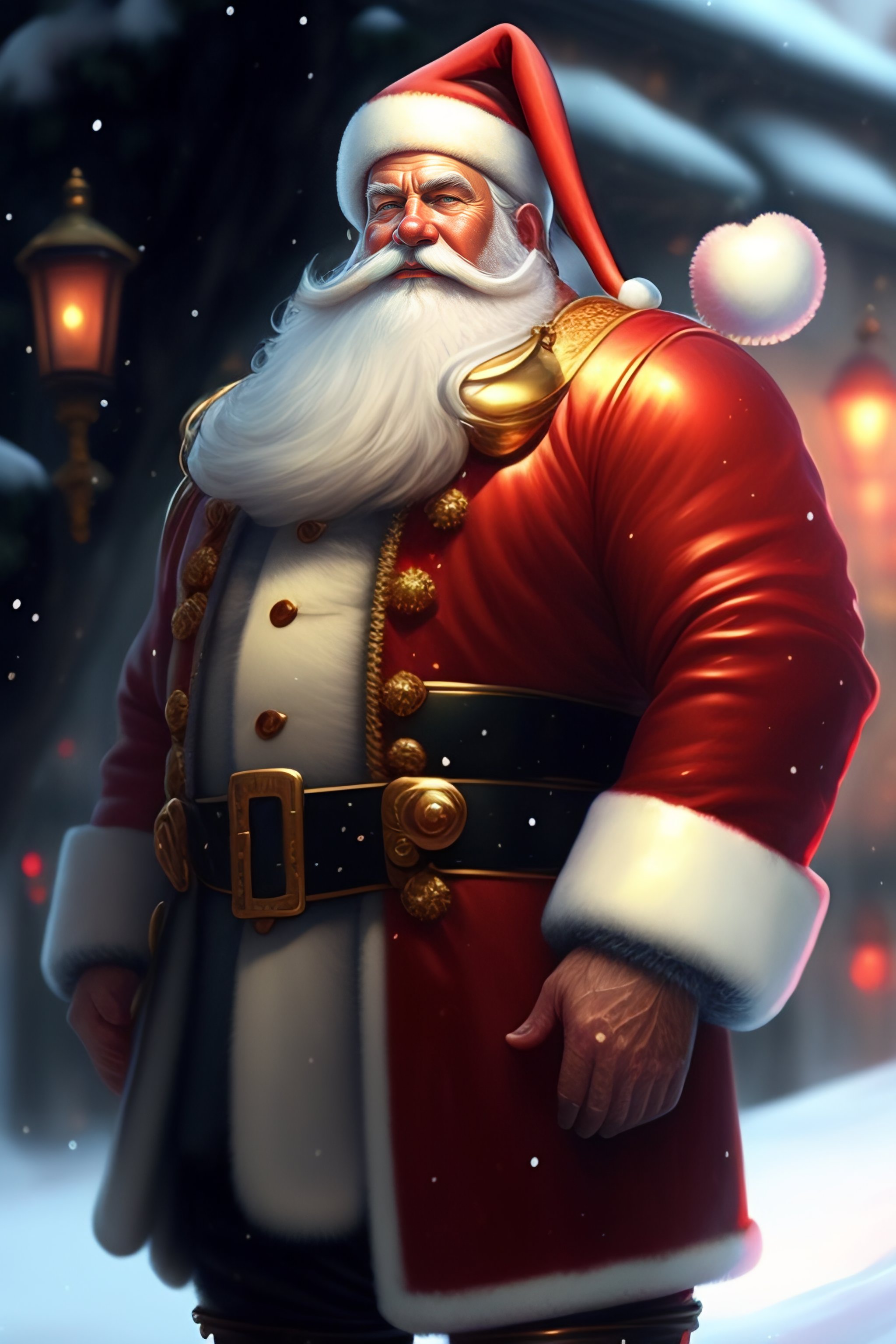 Lexica - Santa claus that fell out of his car, intricate, elegant ...