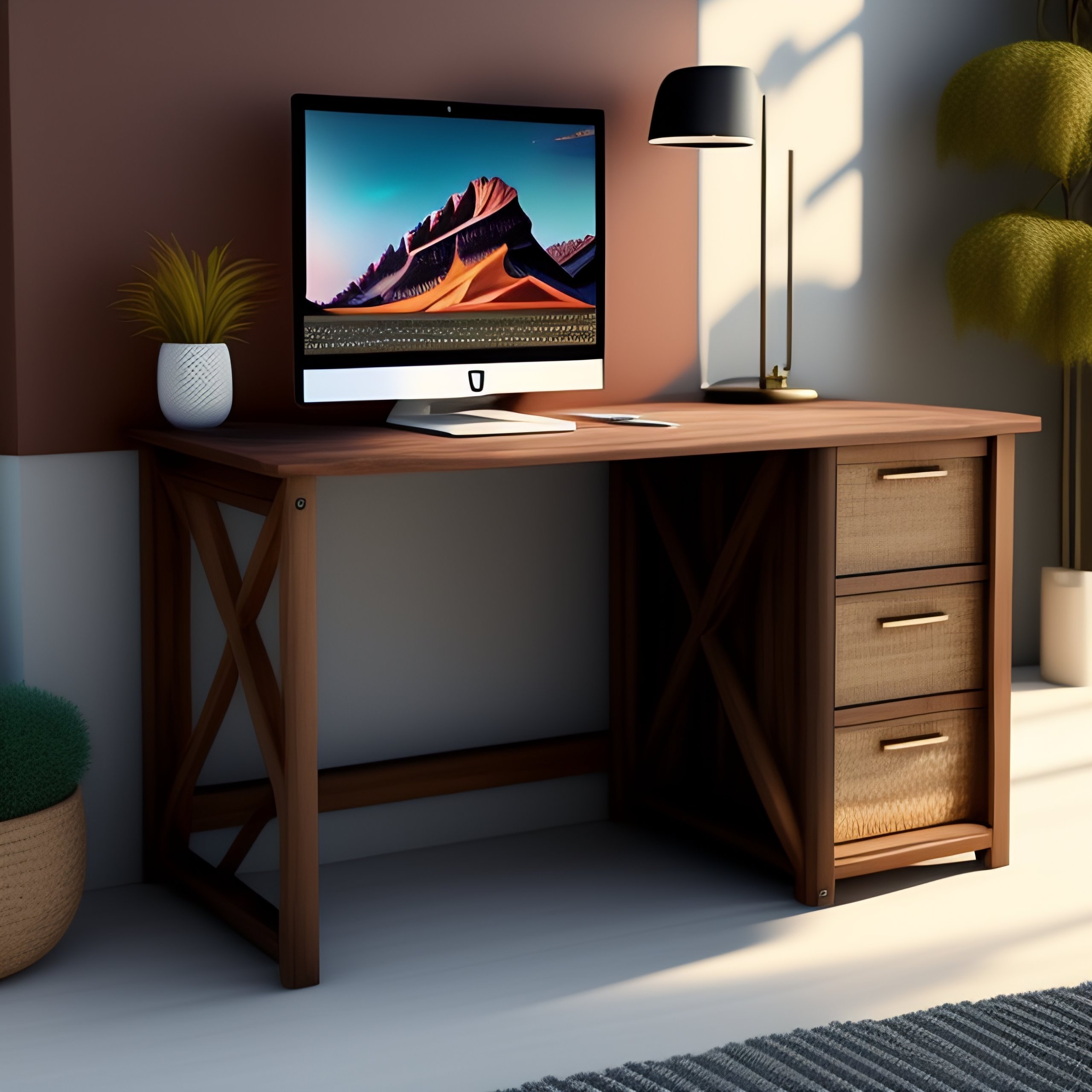 Lexica - Pinterest style working desk with laptop for ladies, beautiful ...