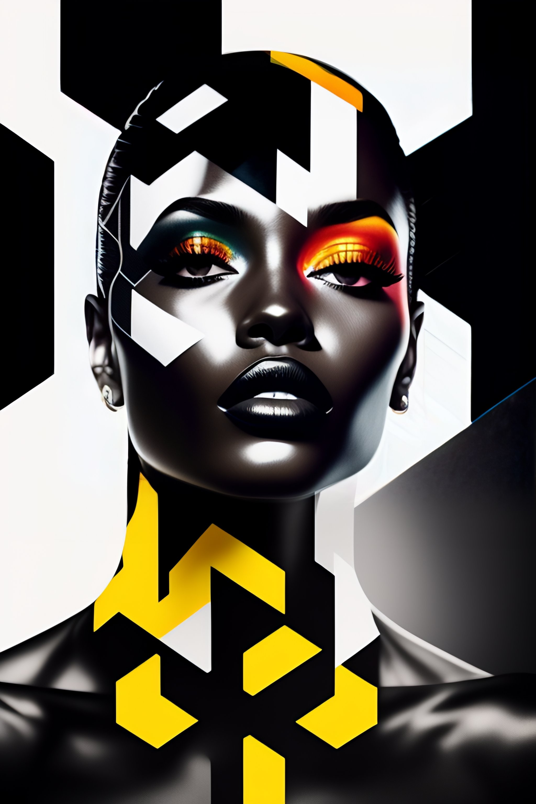 Lexica - Op art, hyper style girl portrait with the sexiest body ever ...