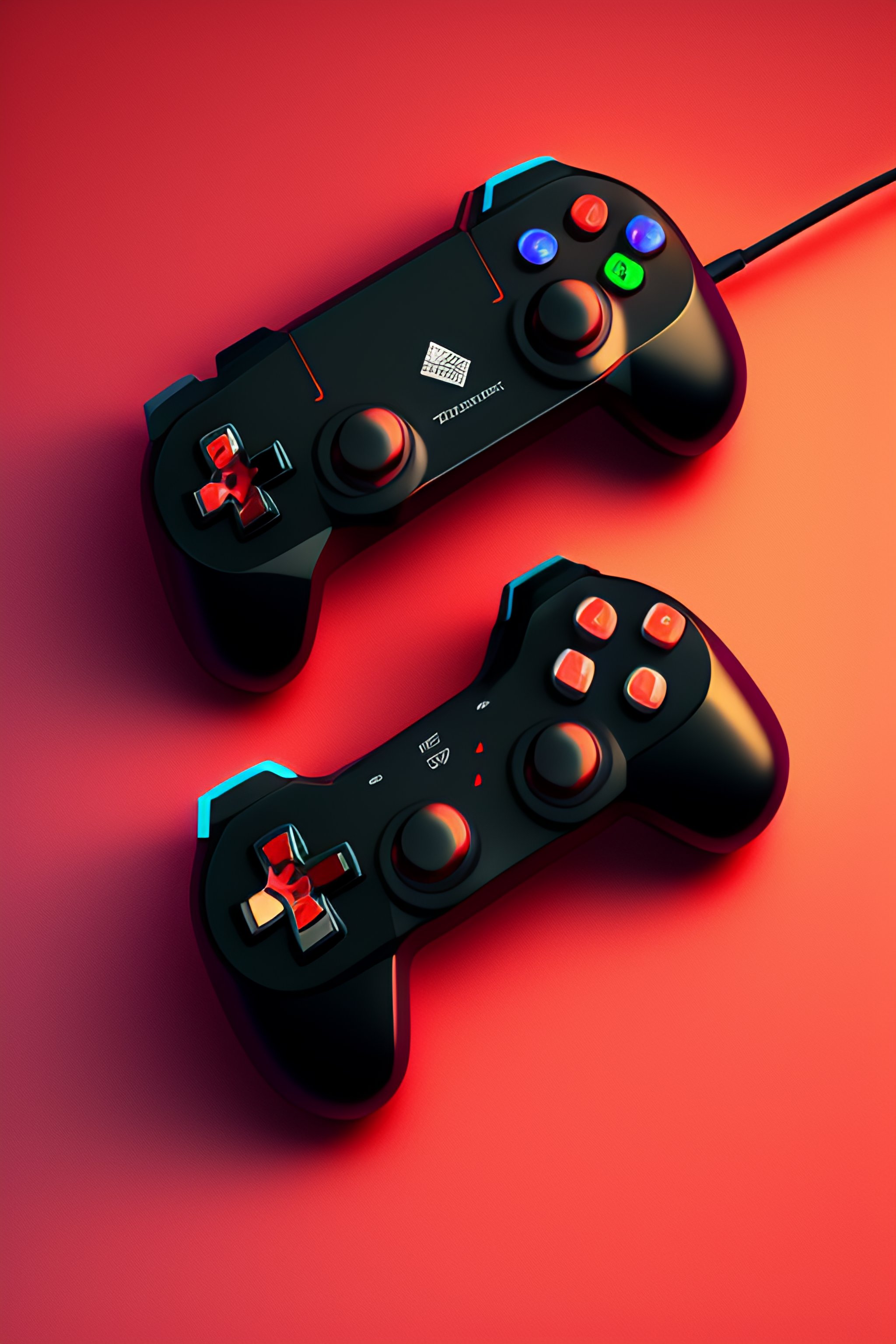 Lexica - Isometric render of a videogame controller