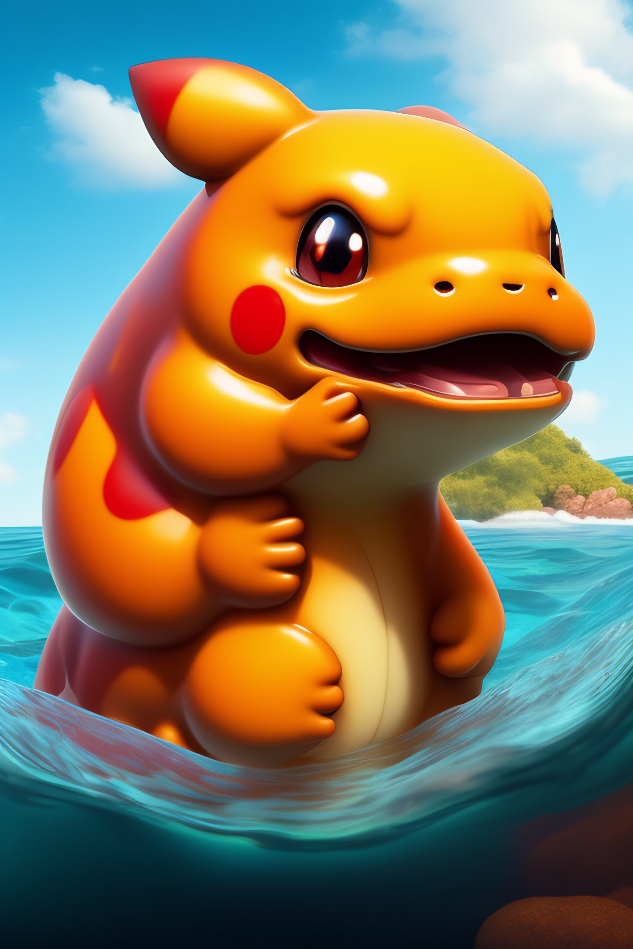 Lexica - Charmander pokemon water type
