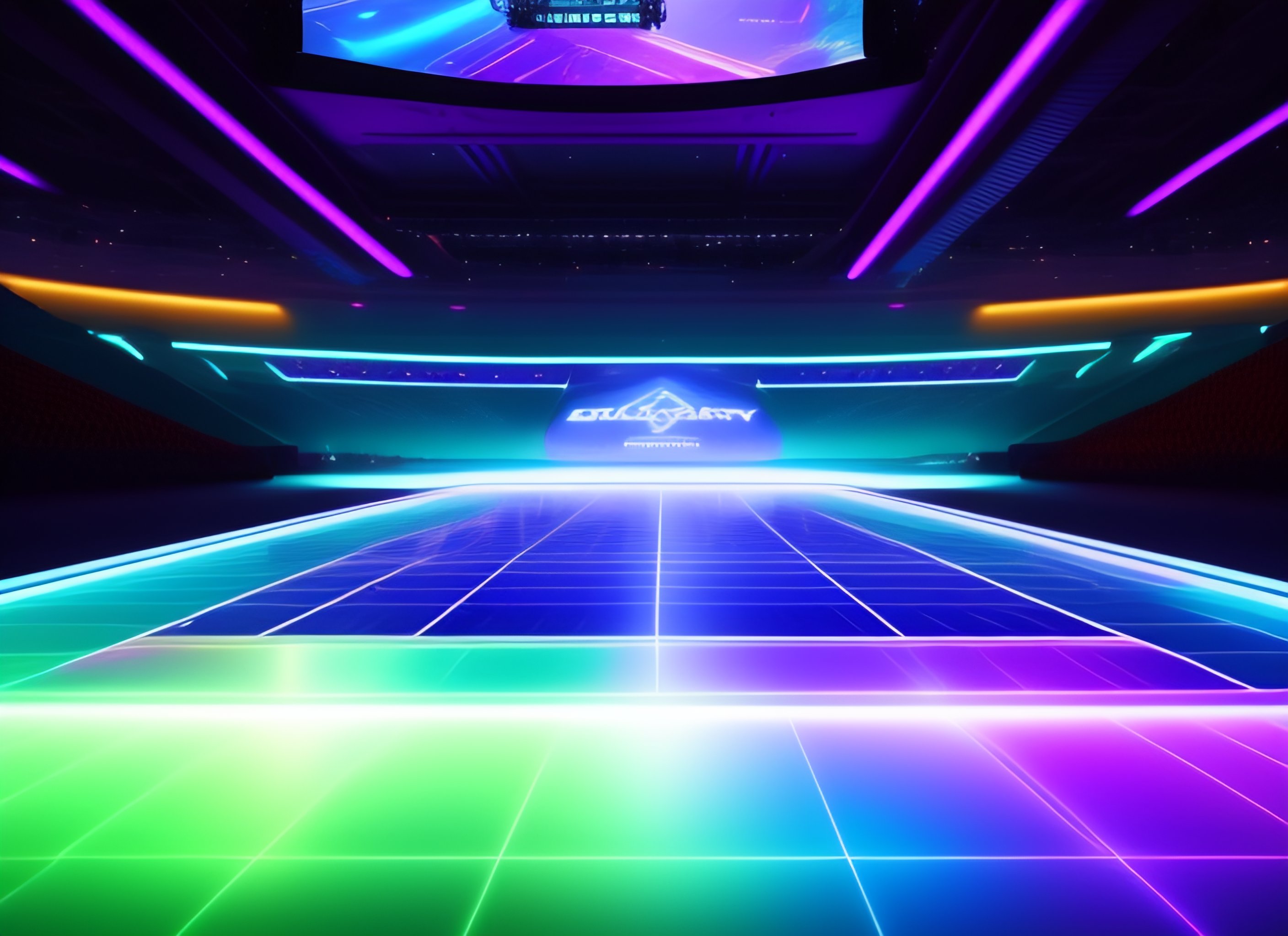 Lexica - Massive hologram holographic display showing e-gaming gameplay ...