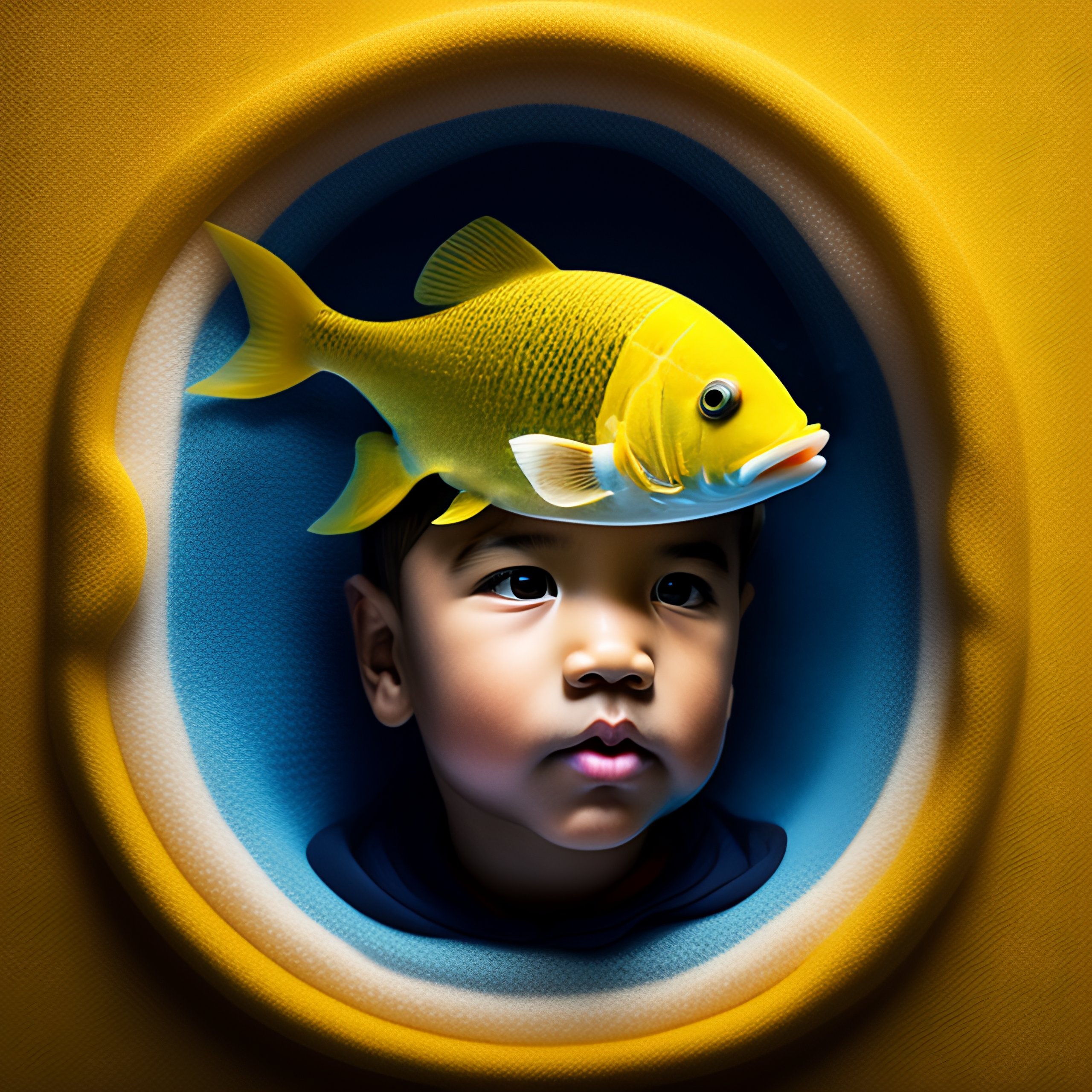 Lexica - Yellow fish speaking in a boy’s ear