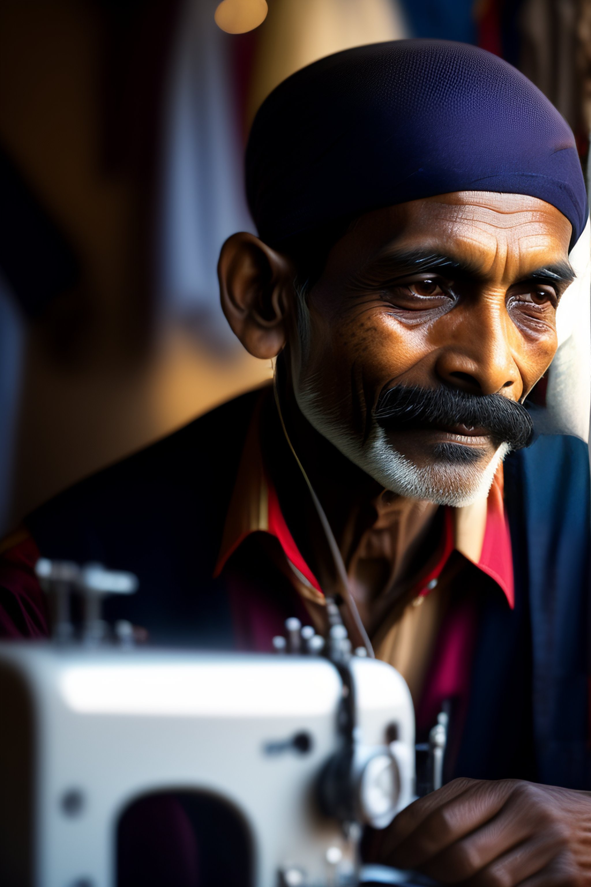 Lexica - A short and thin bangladeshi man with a mustache. He is ...