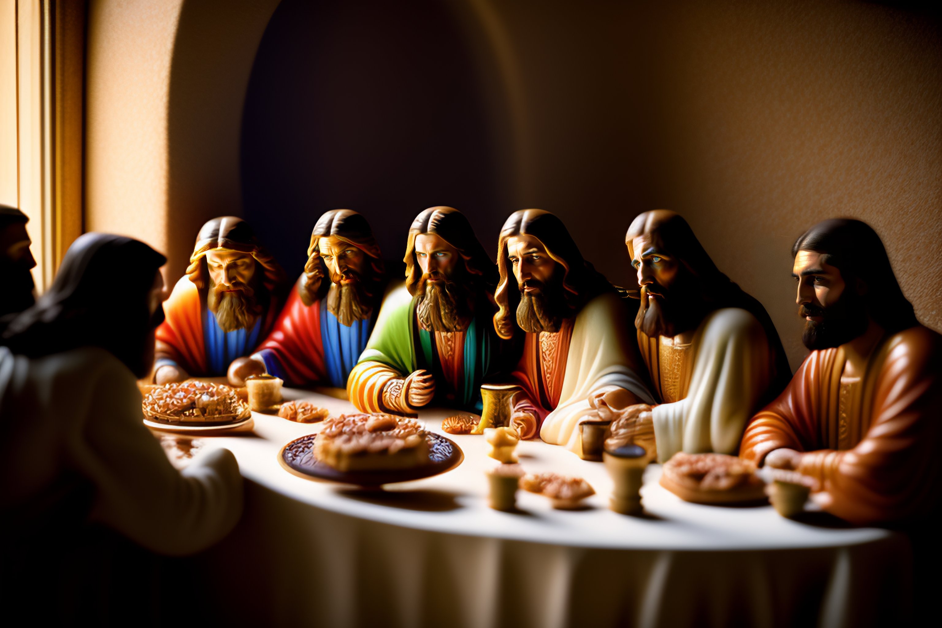 Lexica - Hyper realistic color photo of the last supper, year 1, jesus ...