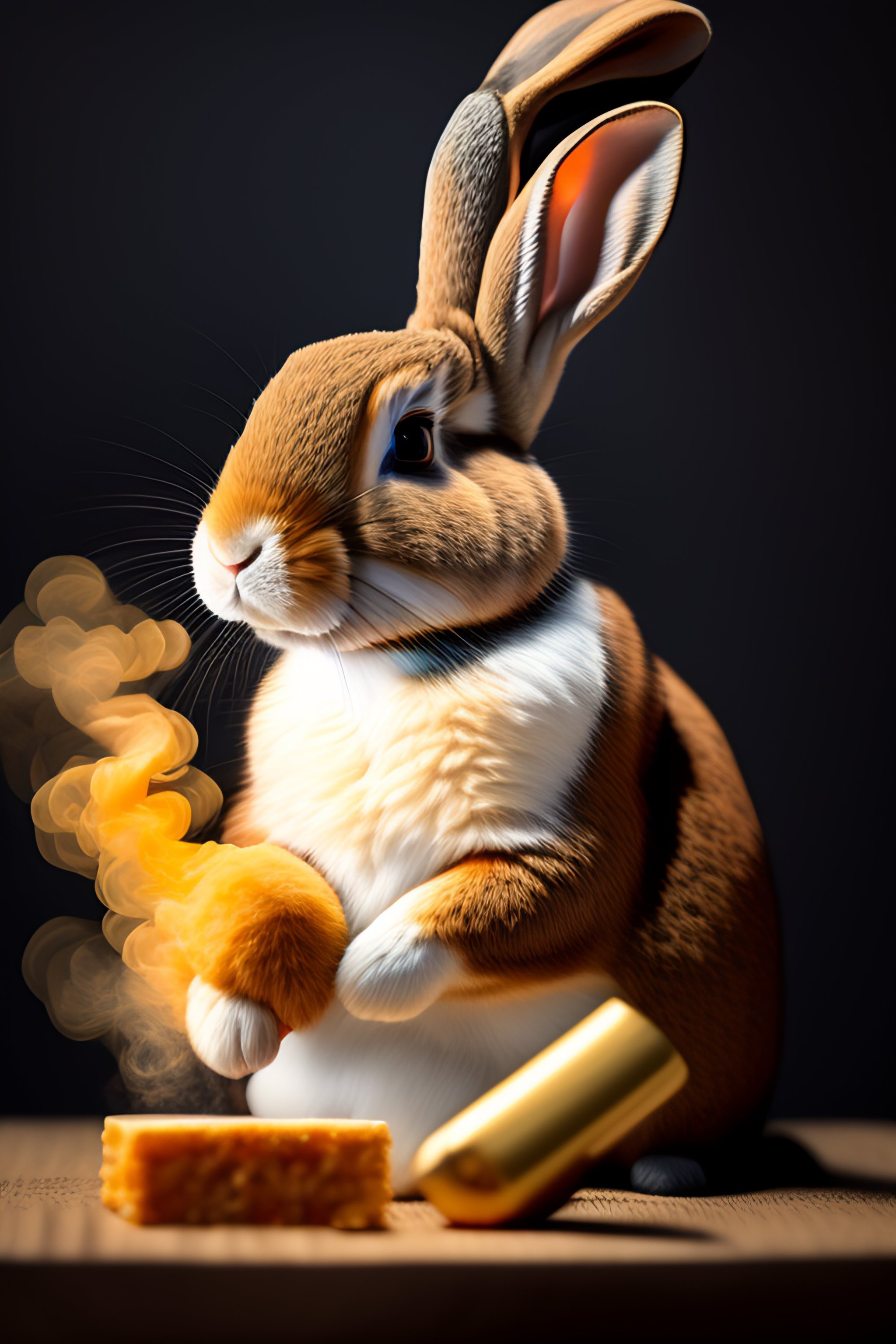 Lexica - Bayc style rabbit smoking a blunt