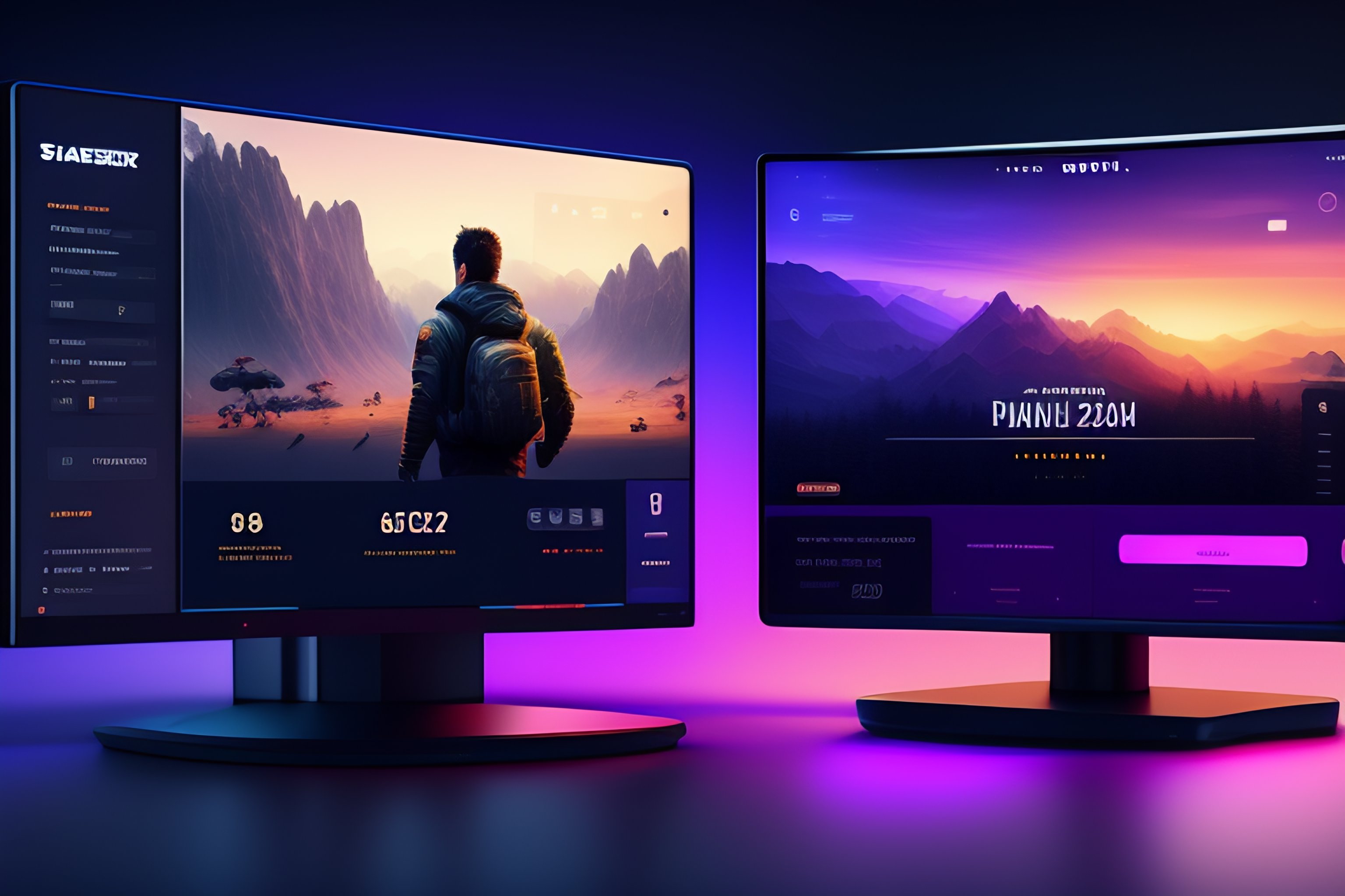 Lexica - Website UI/UX for a video streaming service, twitch like functionality, cybersports ...
