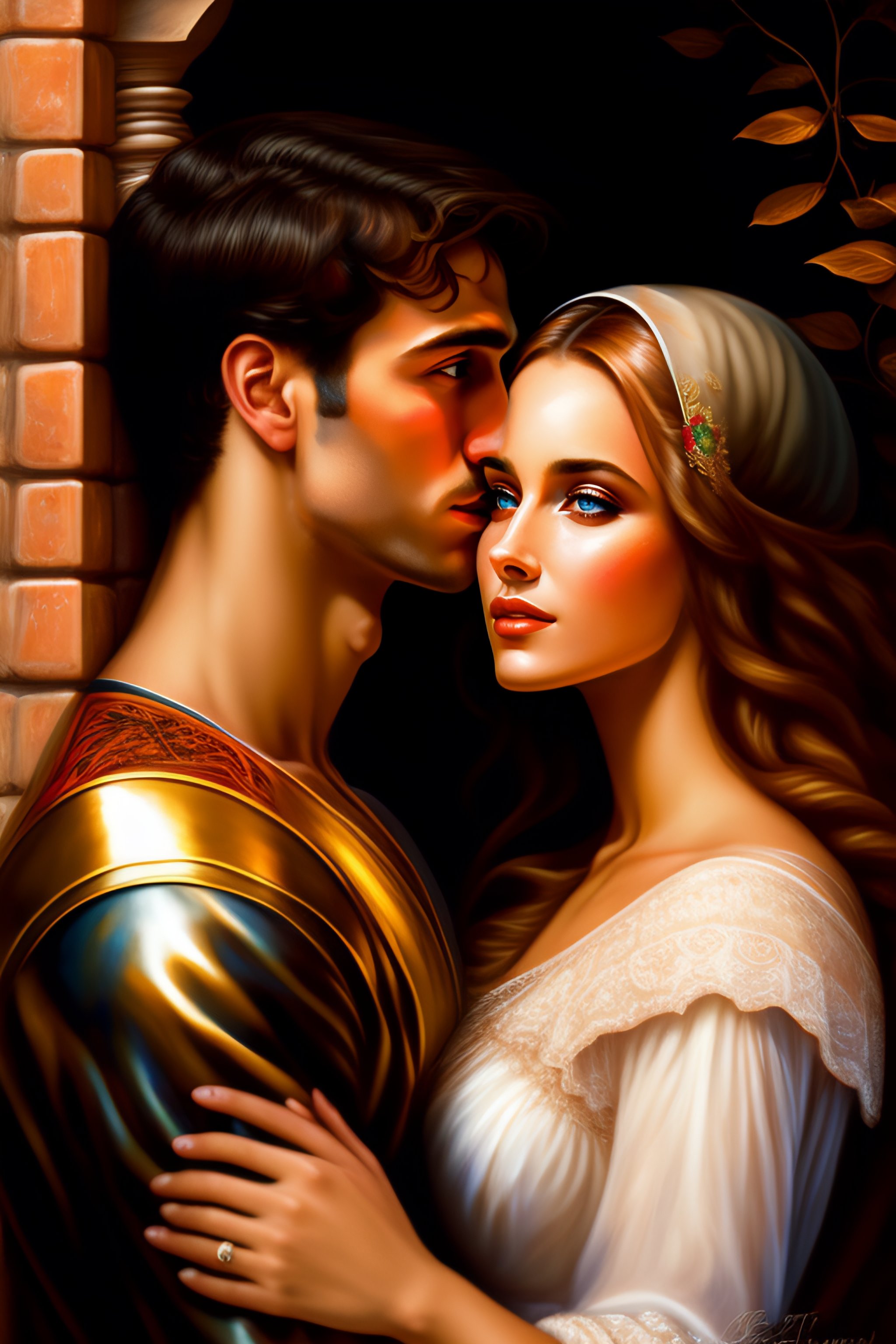 Lexica - Highly detailed painting of shakespeare's romeo and juliet in ...