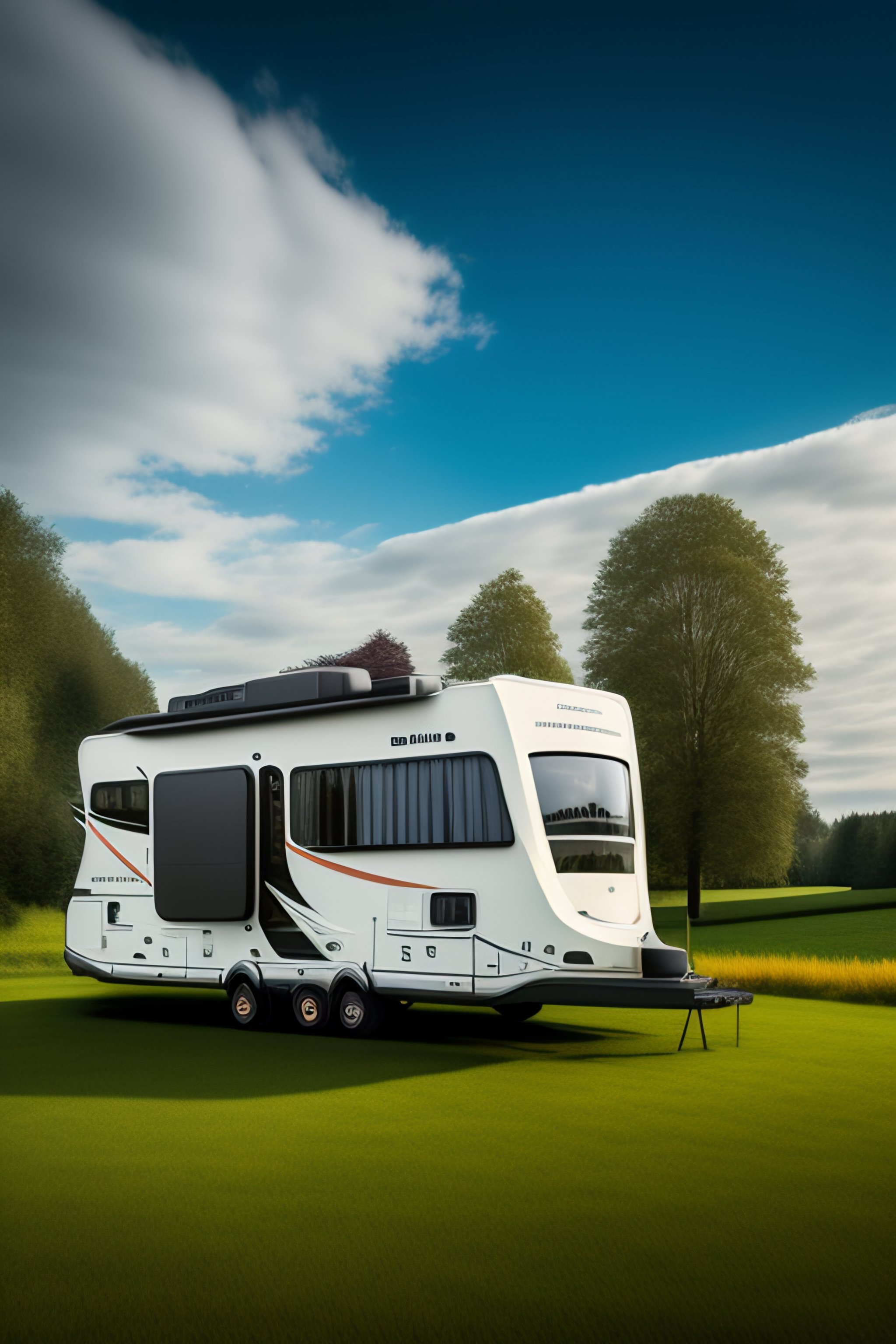 Lexica - A wholesome realistic key shot of!! one!! focused! hymer ...