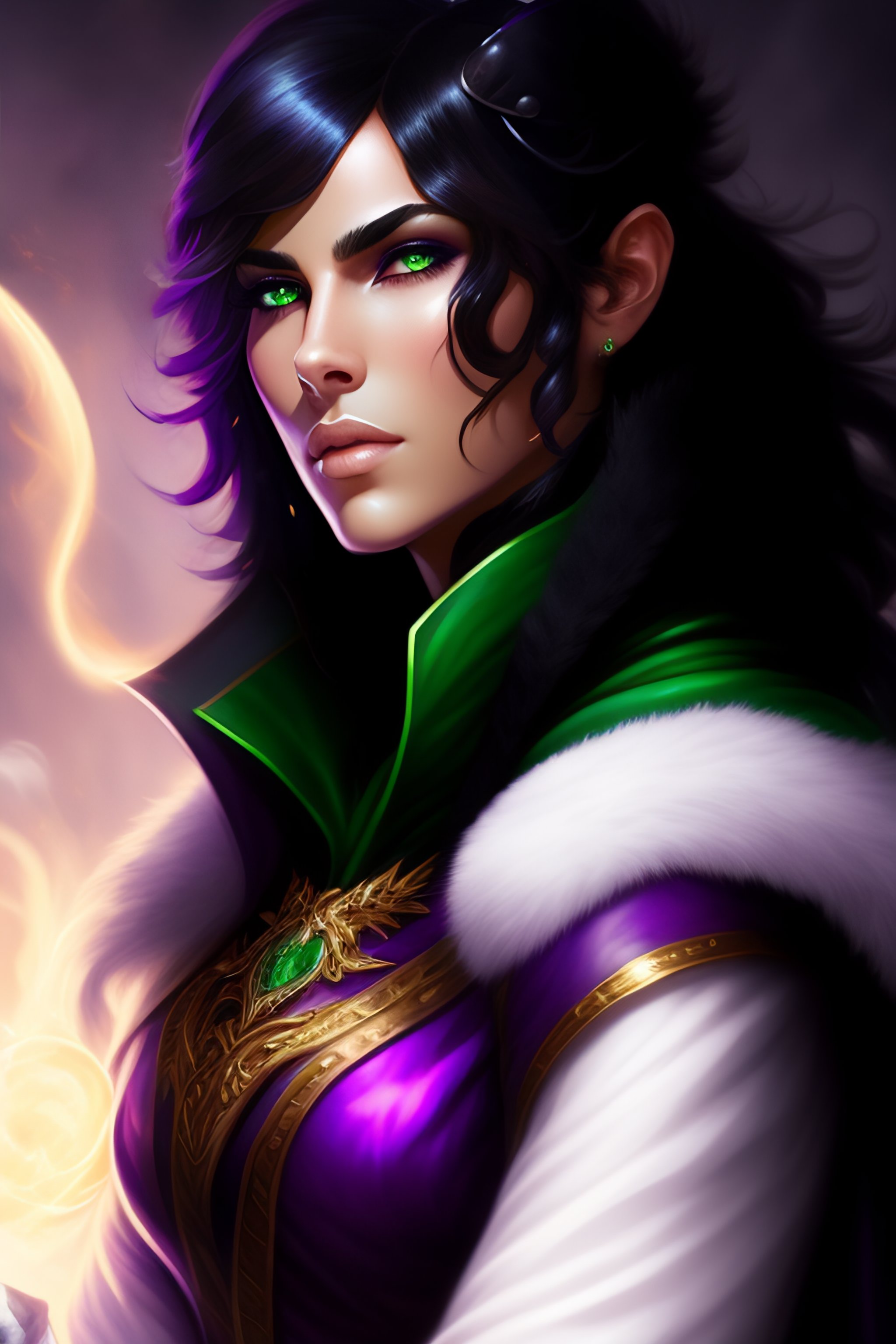 Lexica - Magic the gathering, Planeswalker, Black hair, Black and green ...