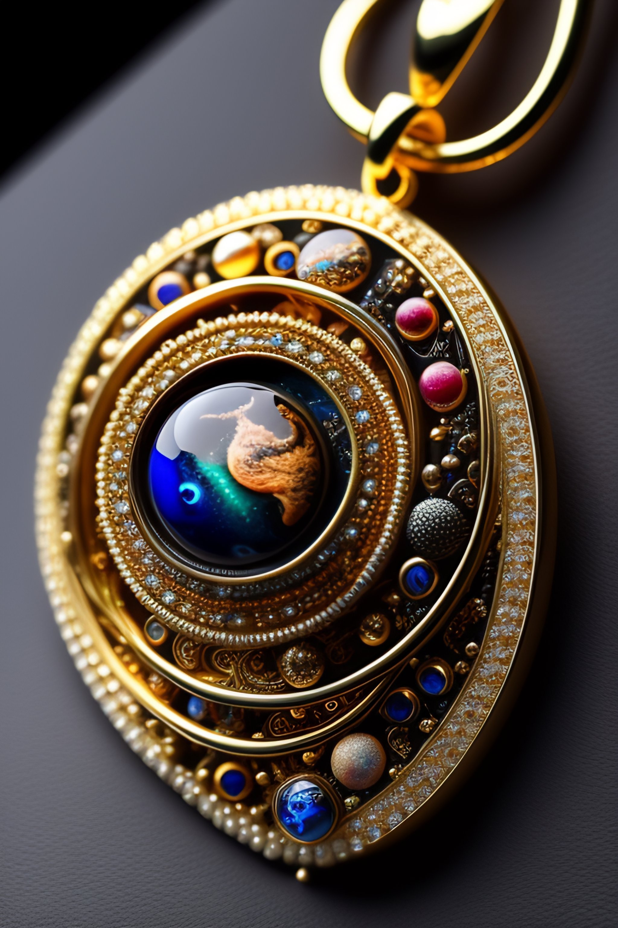 Lexica - Pendant made of planets wlop style, Telephoto, 5D, 32k, Studio ...