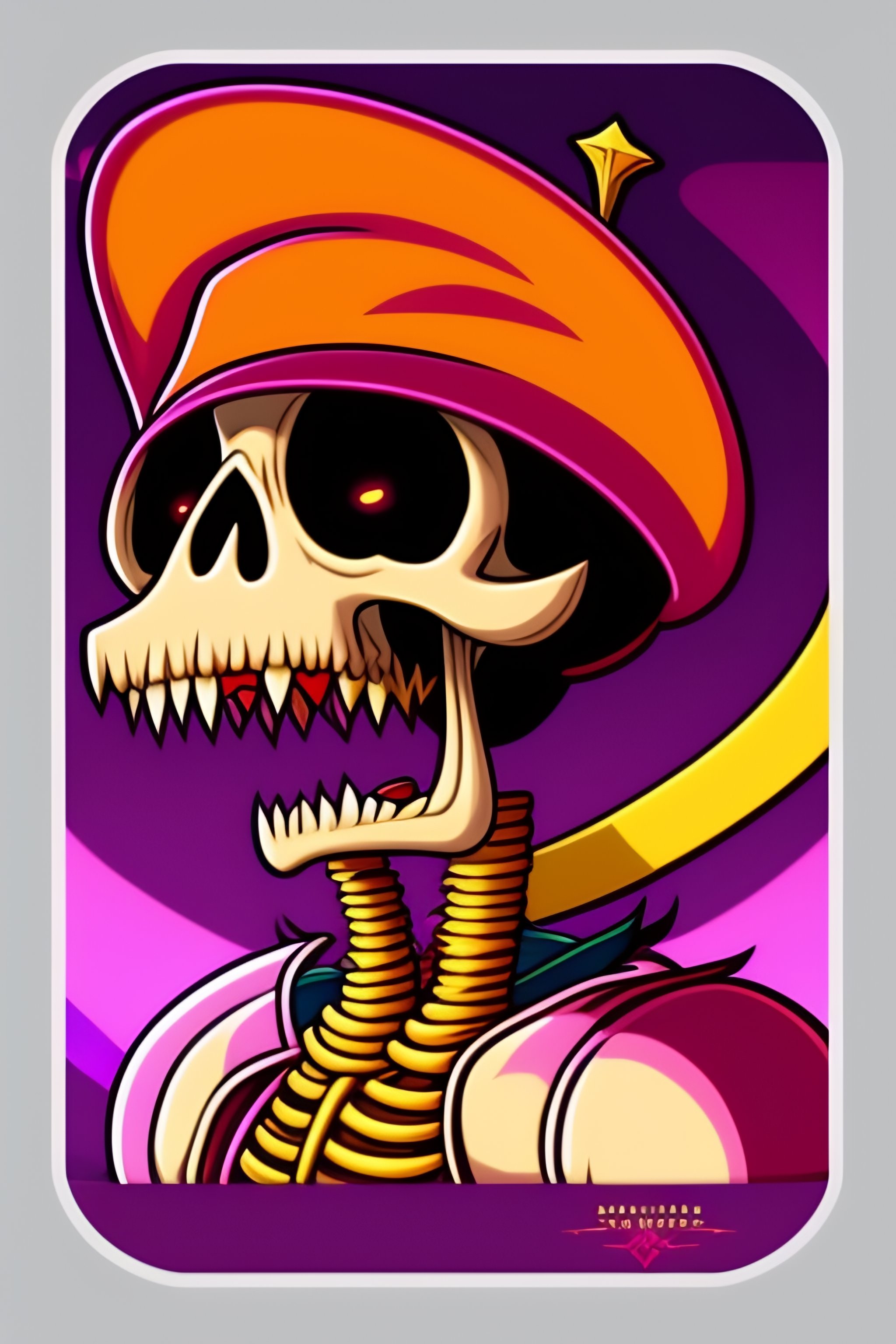 Lexica - Lord Hater skeleton from cartoon wander over yonder