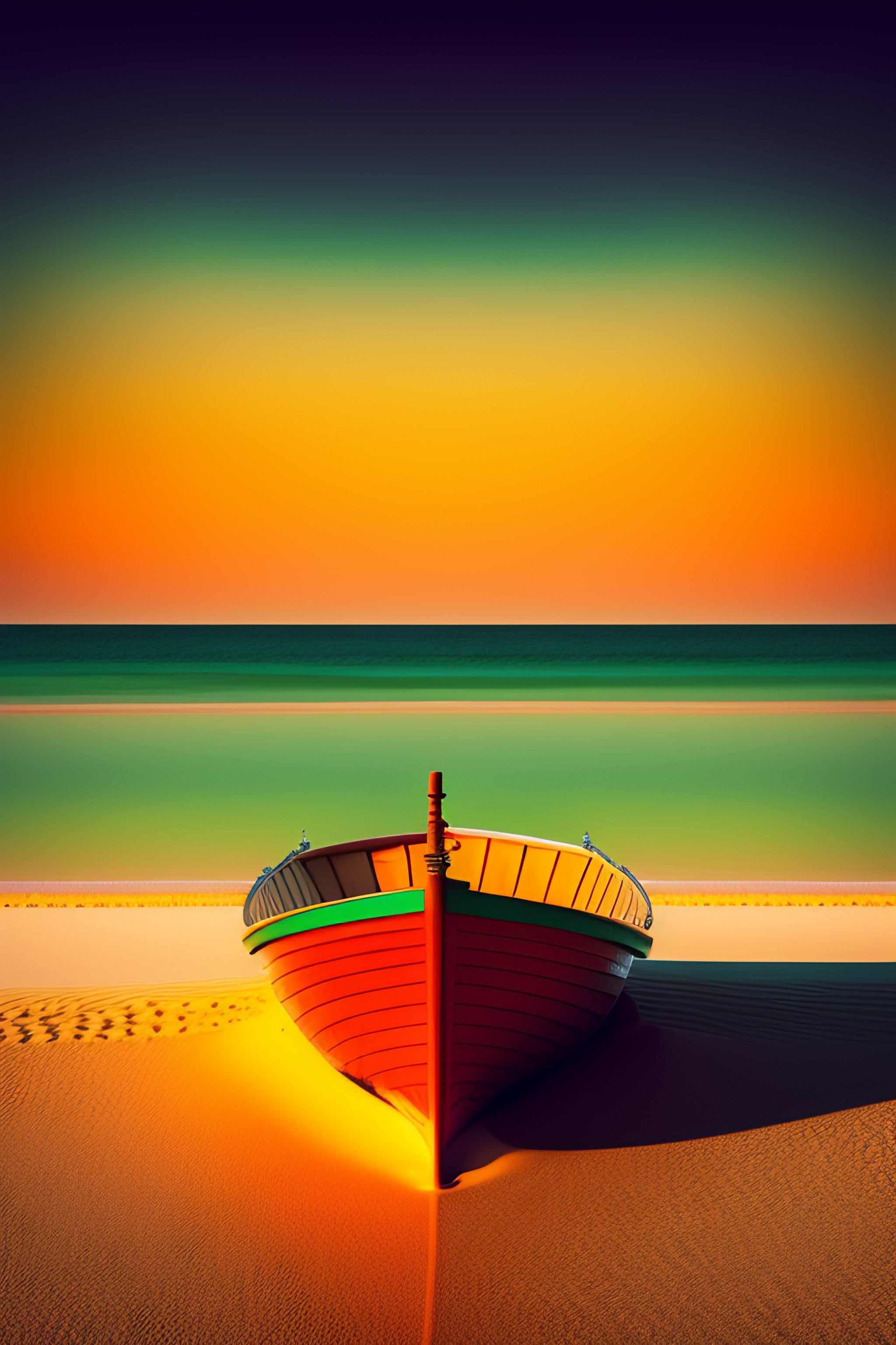 Lexica - A vintage neo retro poster of one pale orange and pale dark ...