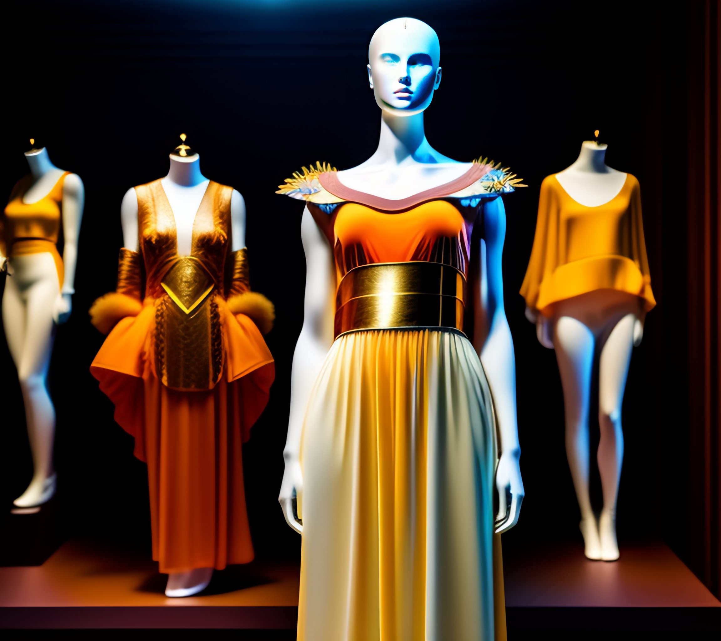 Lexica - Bright lay flash photograph of futuristic Roman clothing ...