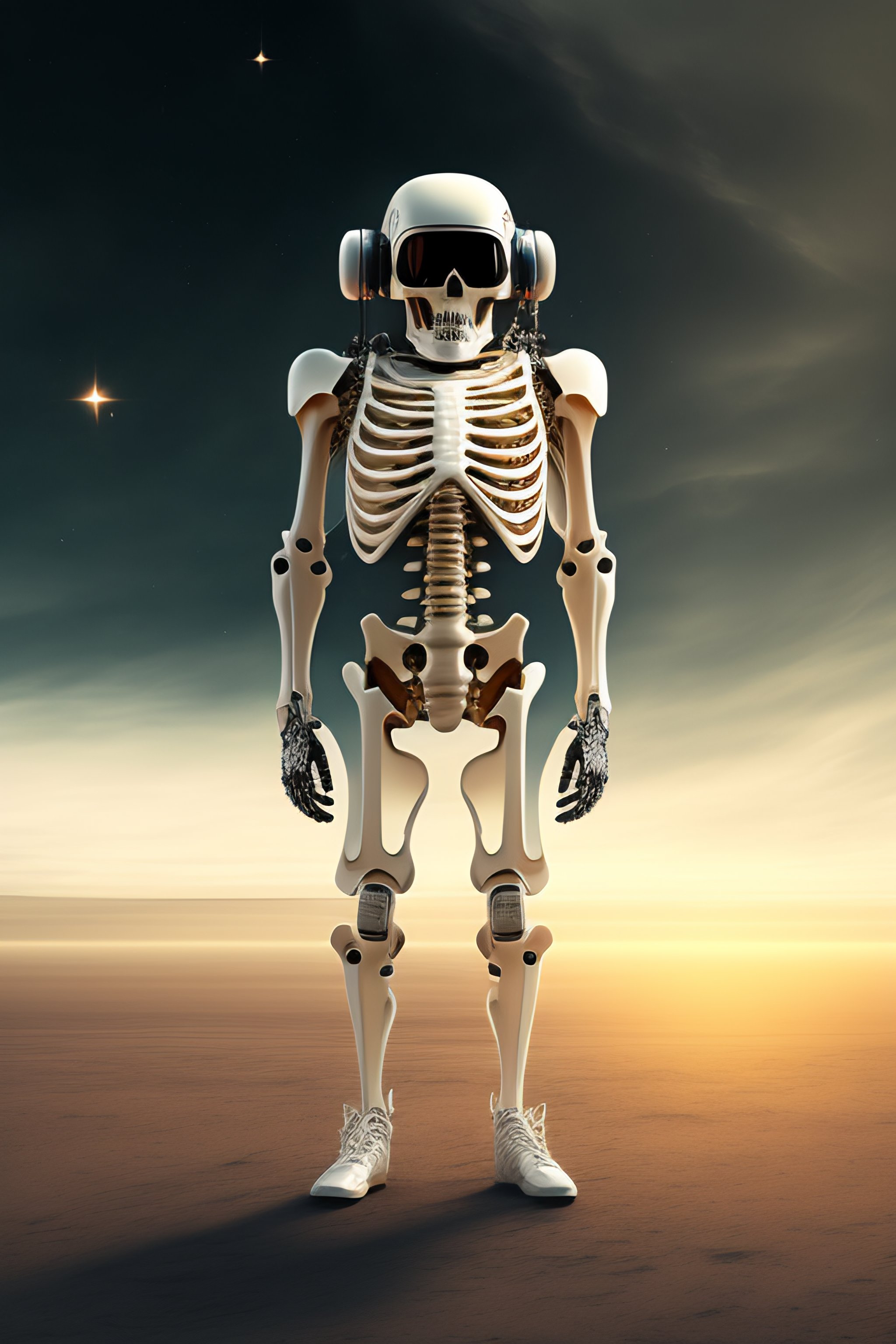 Lexica - Skeleton astronaut