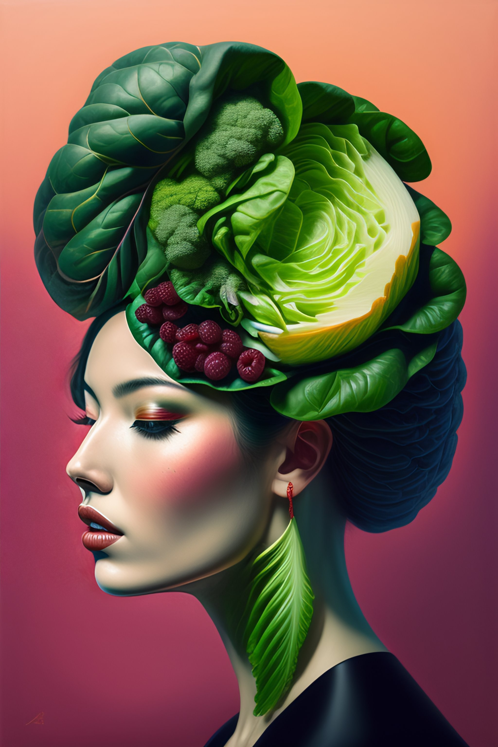 Lexica - The anatomy of a head of lettuce, an ultrafine detailed ...