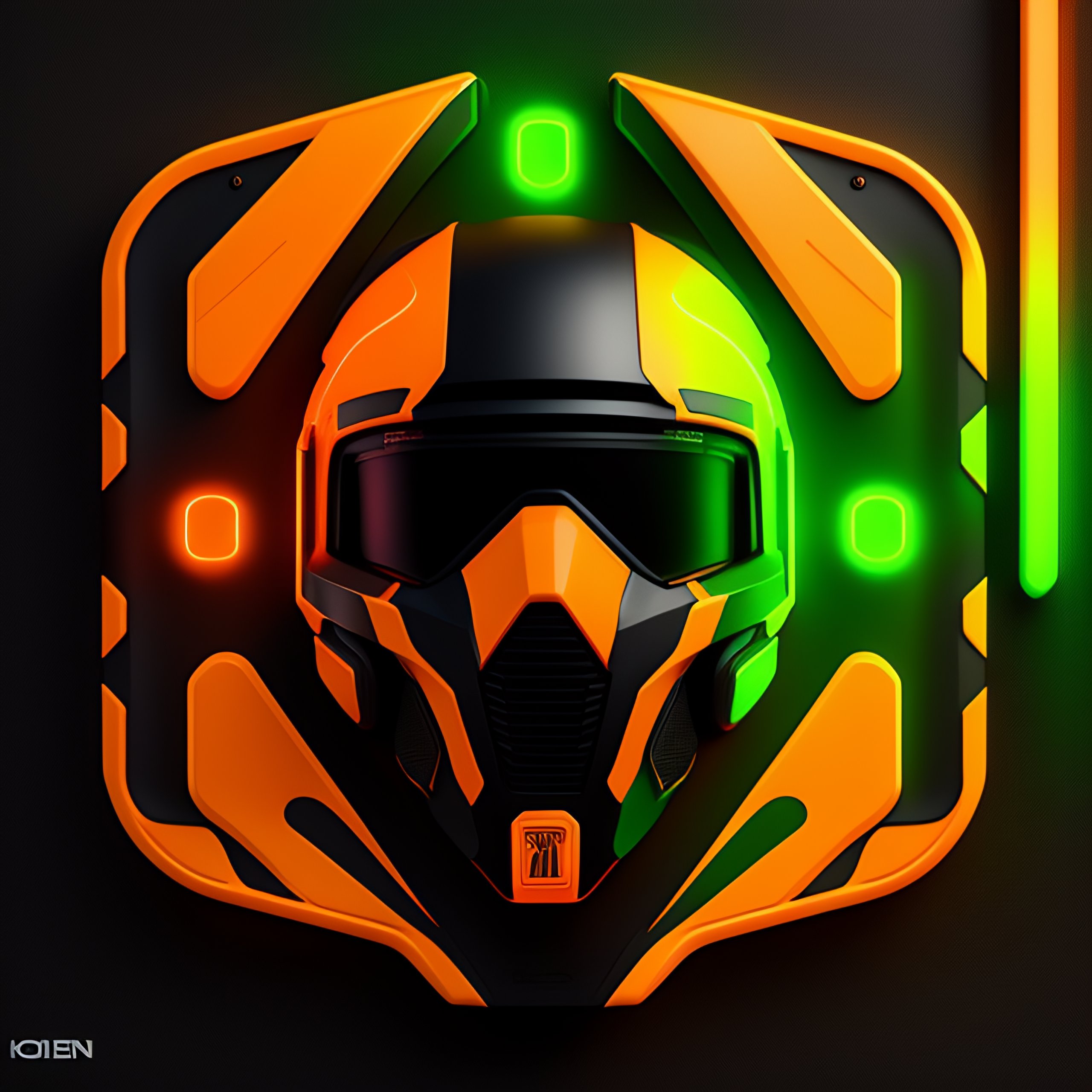 Lexica - CS-GO deluxe terrorist skin, hollographic orange and green ...