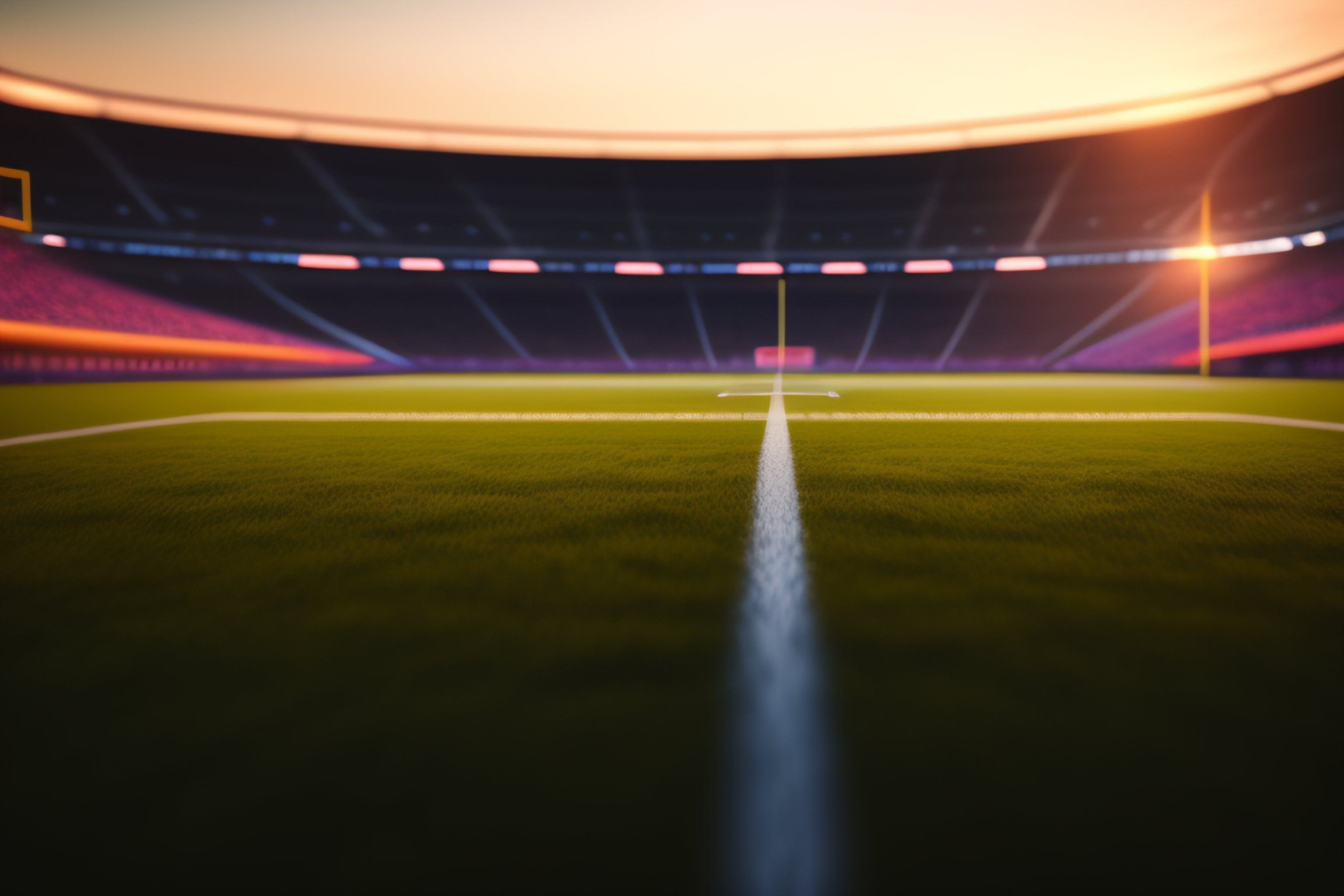 Lexica - Football stadium realistic, camera pov down to top, people on ...