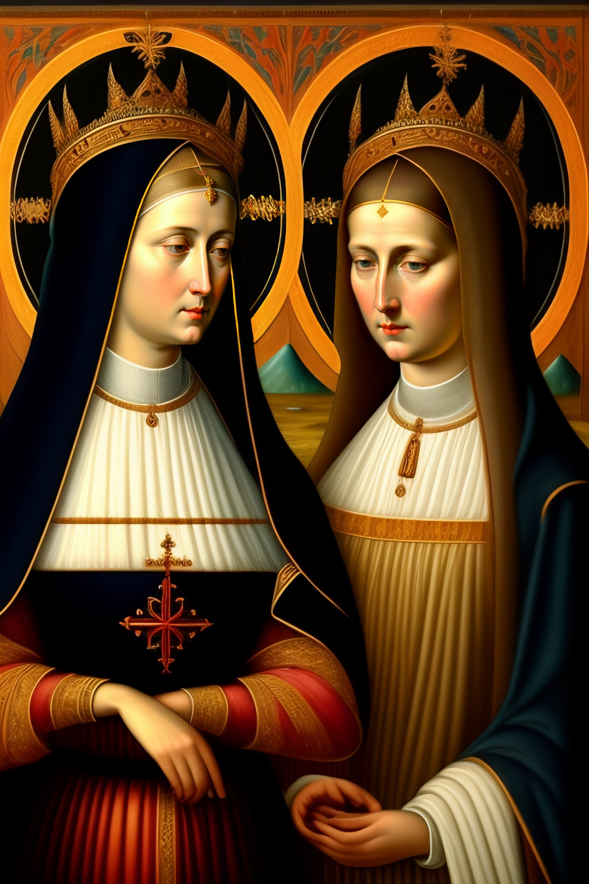 Lexica - Shorter face German Benedictine abbess renaissance painting ...