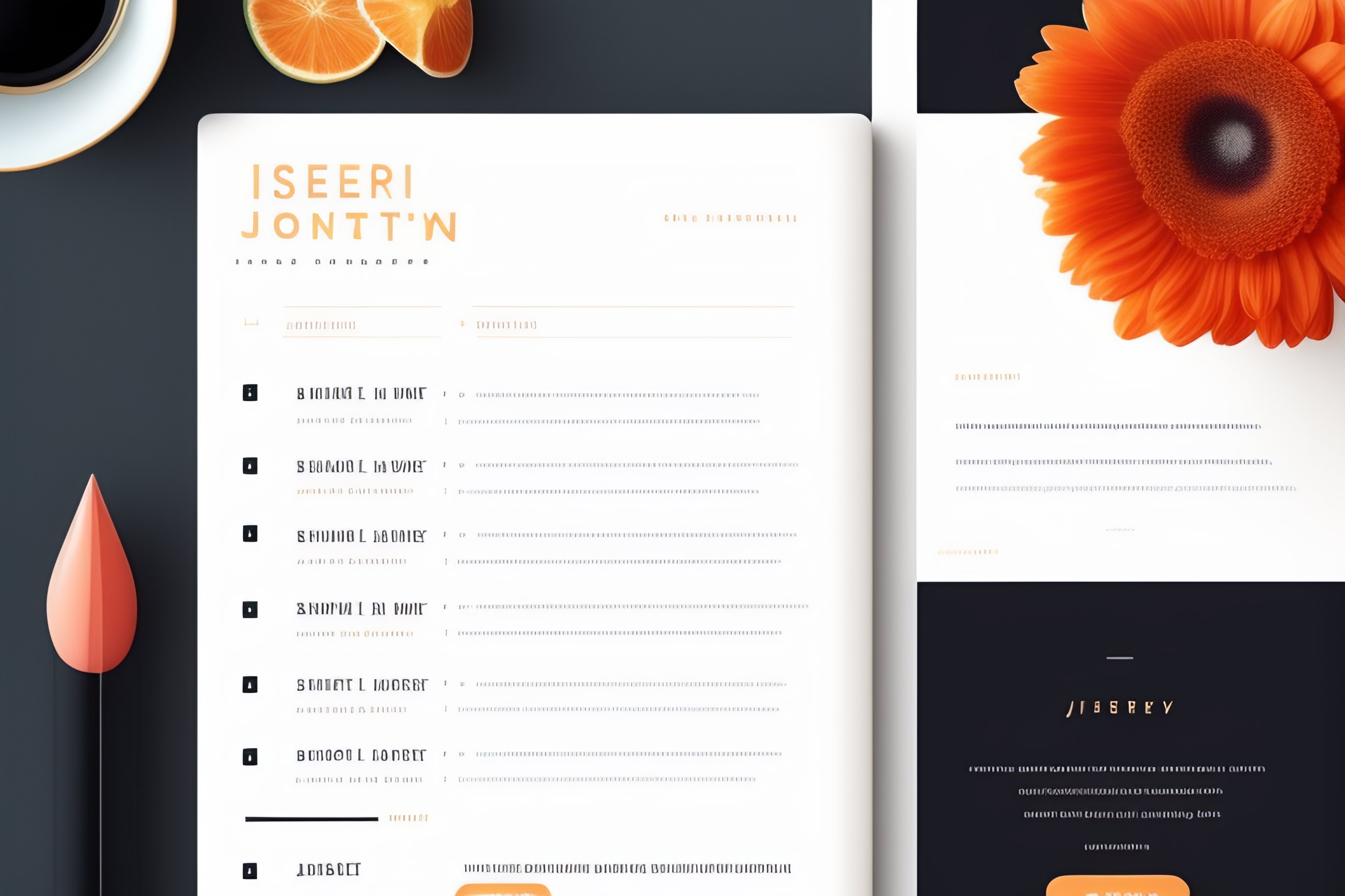 Lexica - Beautiful and modern to-do list, web design, sober and classy