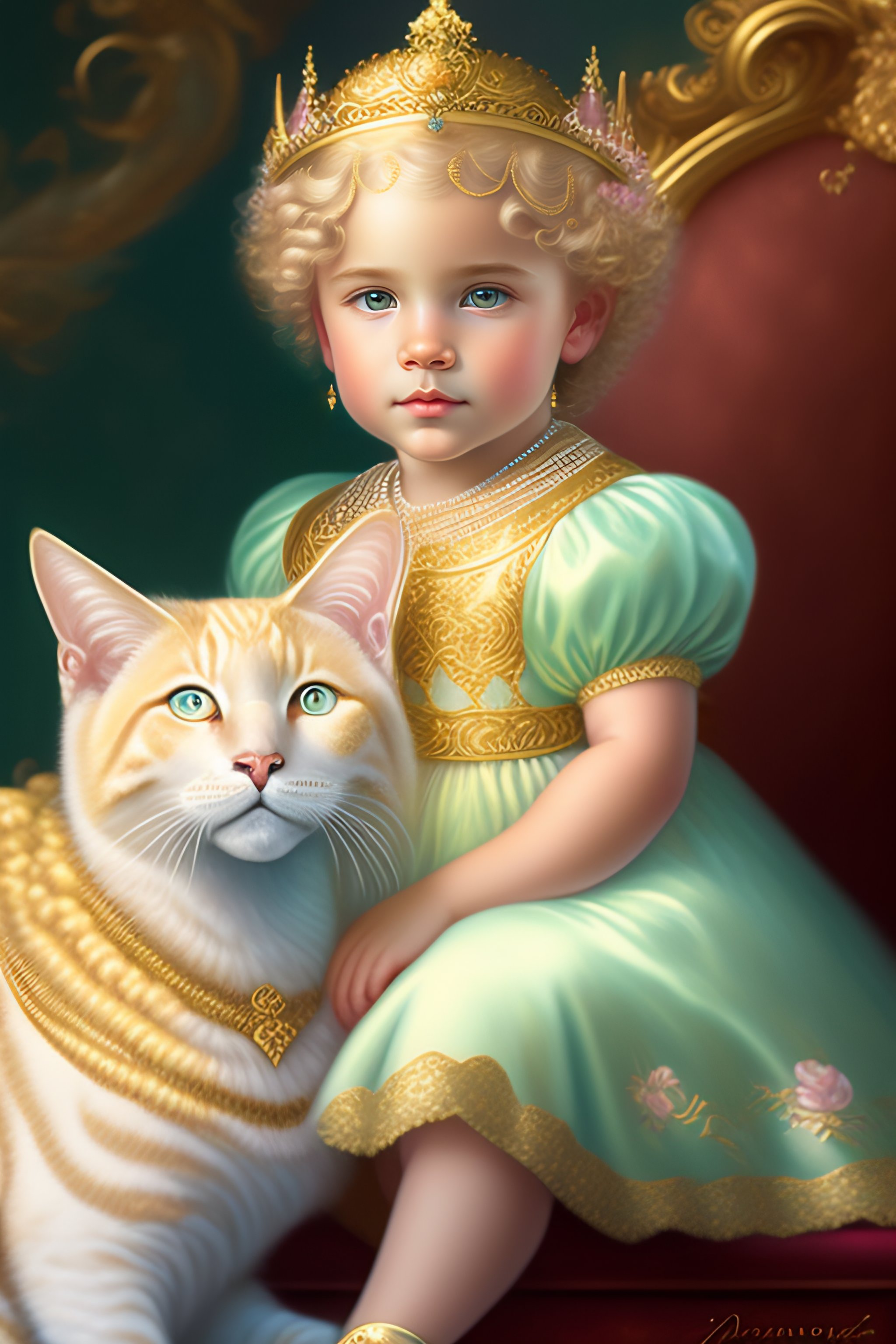 Lexica - Highly detailed venetian rococo portrait of a short hair blond ...