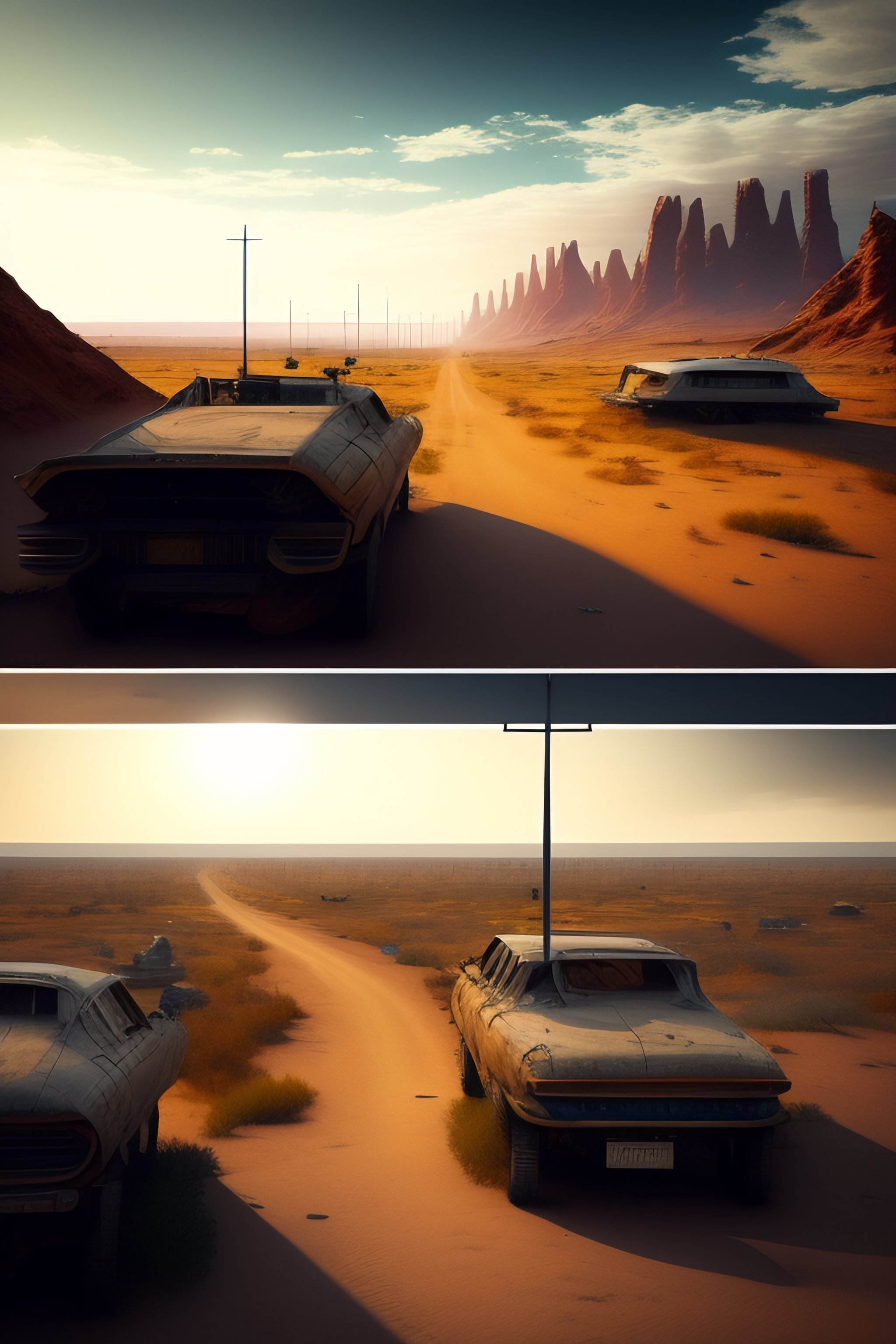 Lexica - Empty and deserted post-apocalyptic world sad