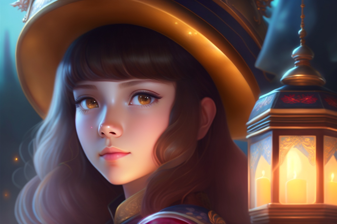 Lexica - The magical bell hovering above Ria's head. Show the magical ...