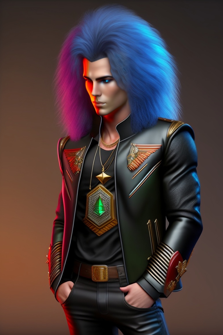 Lexica - Unique rock singer clothing outfit,