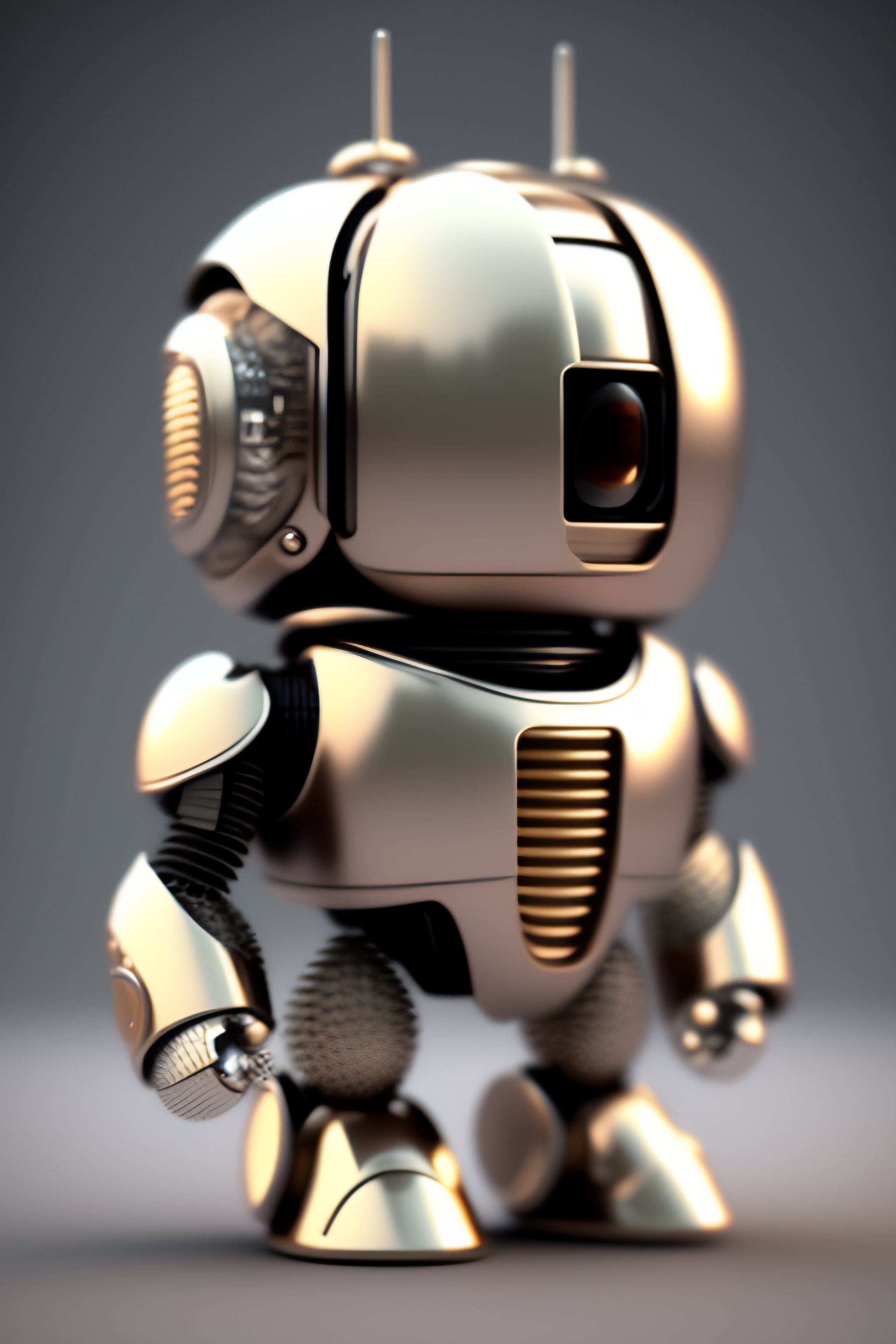 Lexica - Cute 3d render of toy art robocop