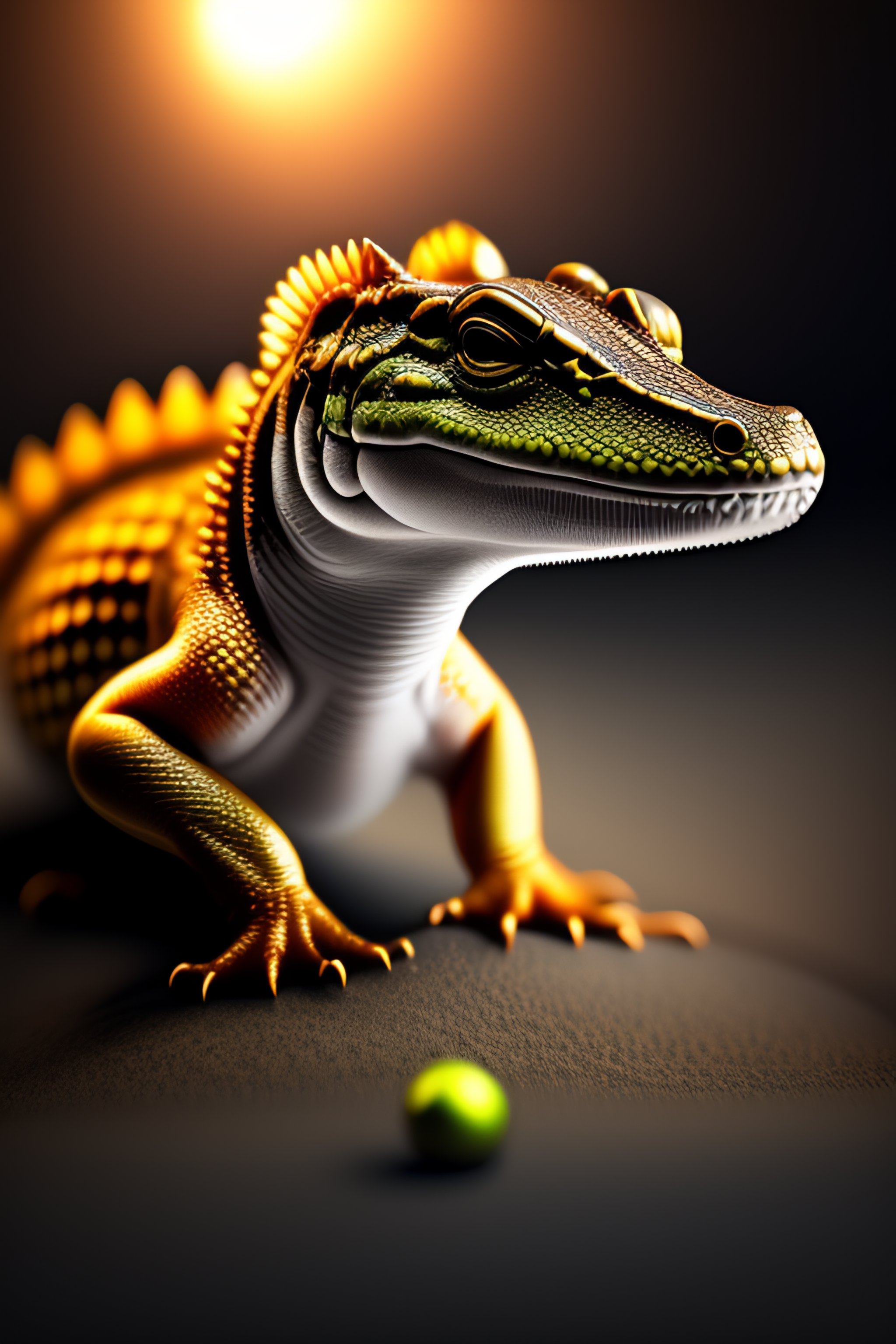 Lexica - High quality, 3d render hyperrealist very cute baby alligator ...