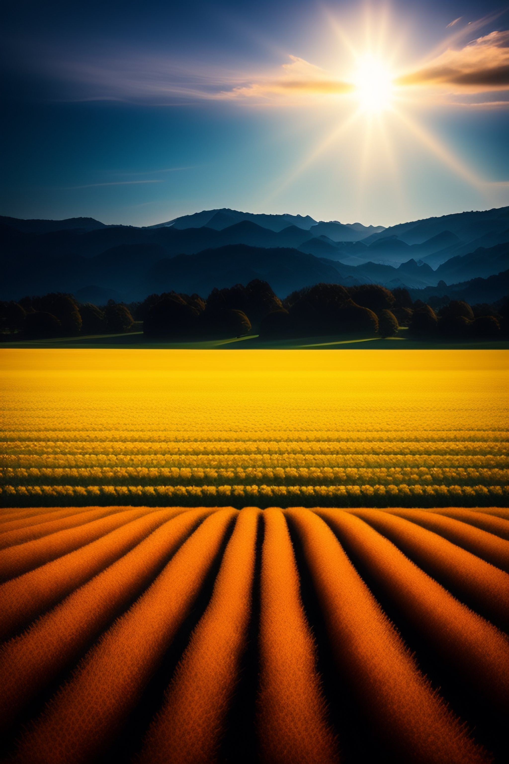 Lexica - Shine bright like diamond realistic field