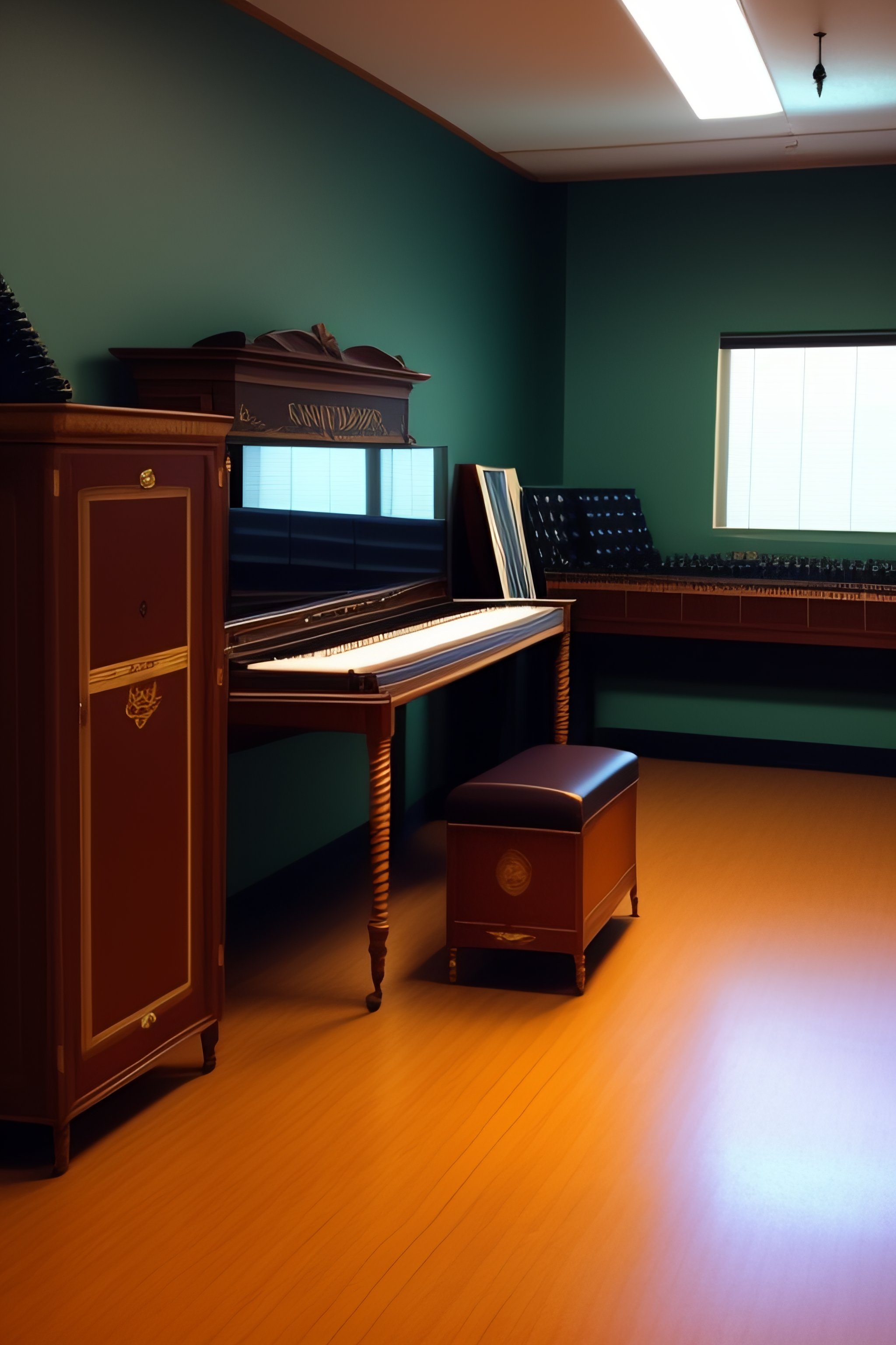 Lexica - Low quality liminal space empty band room lonely nostalgic