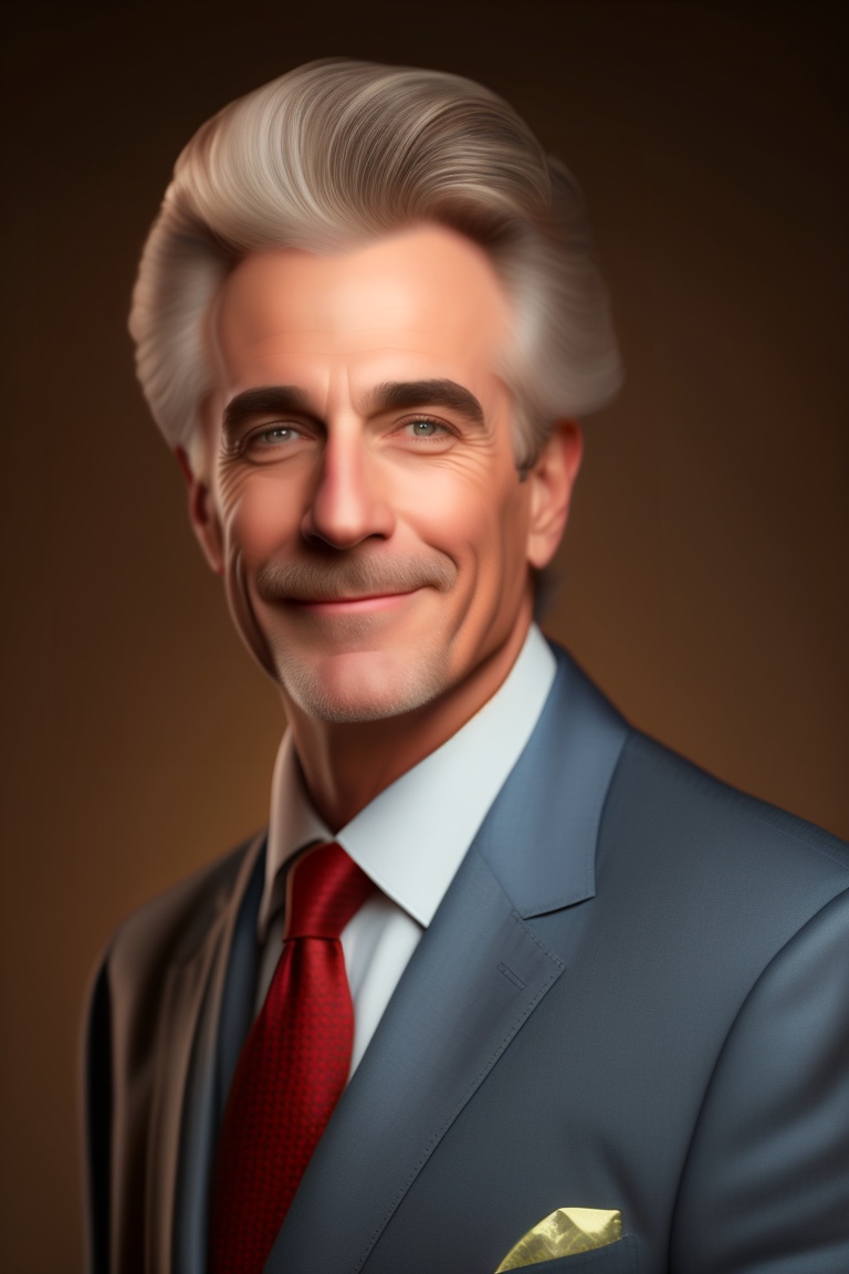 Lexica - Portrait of an, arrogant, all american male writer over 55 شرشفشق