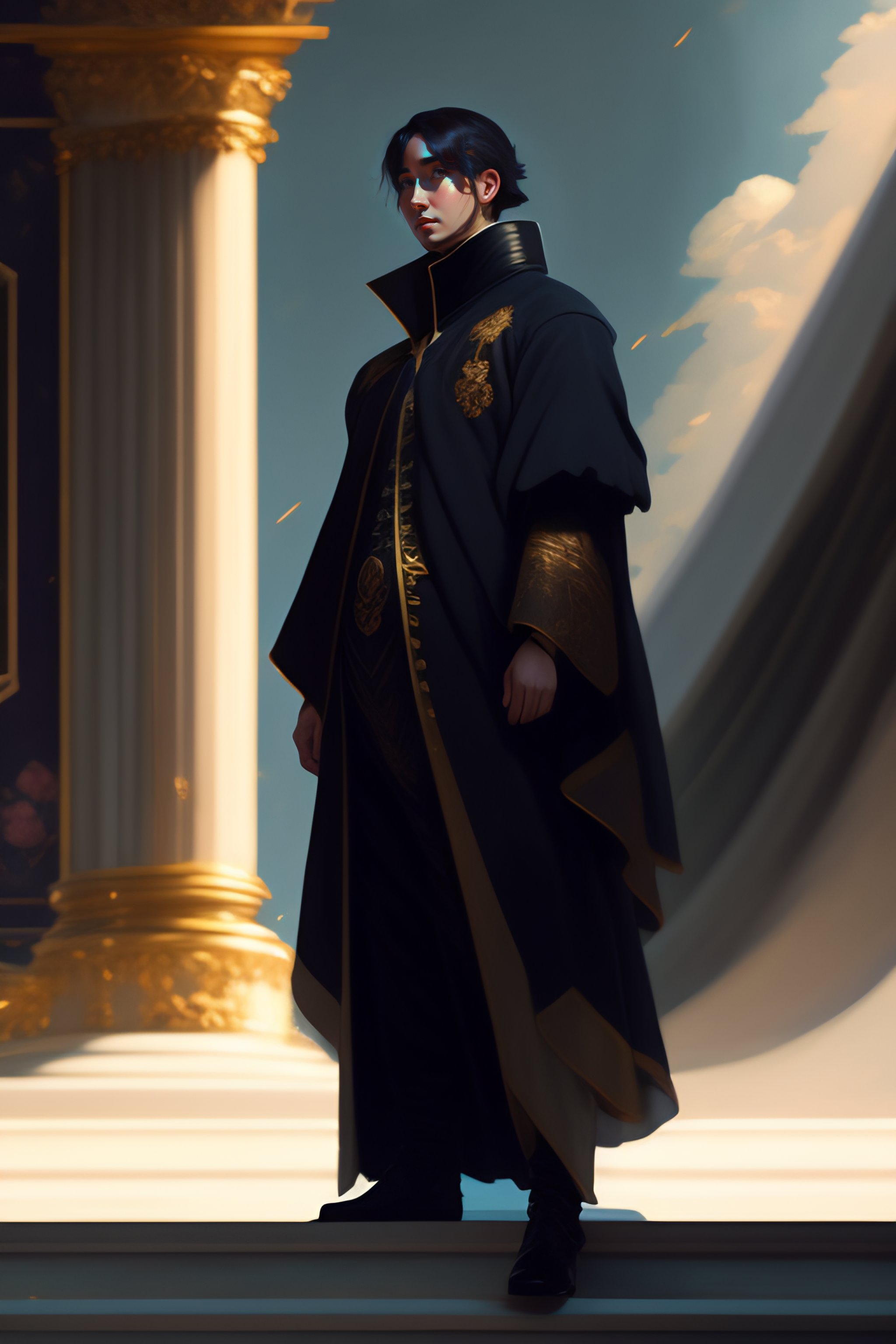 Lexica - Baroque oil painting anime key visual full body portrait of ...