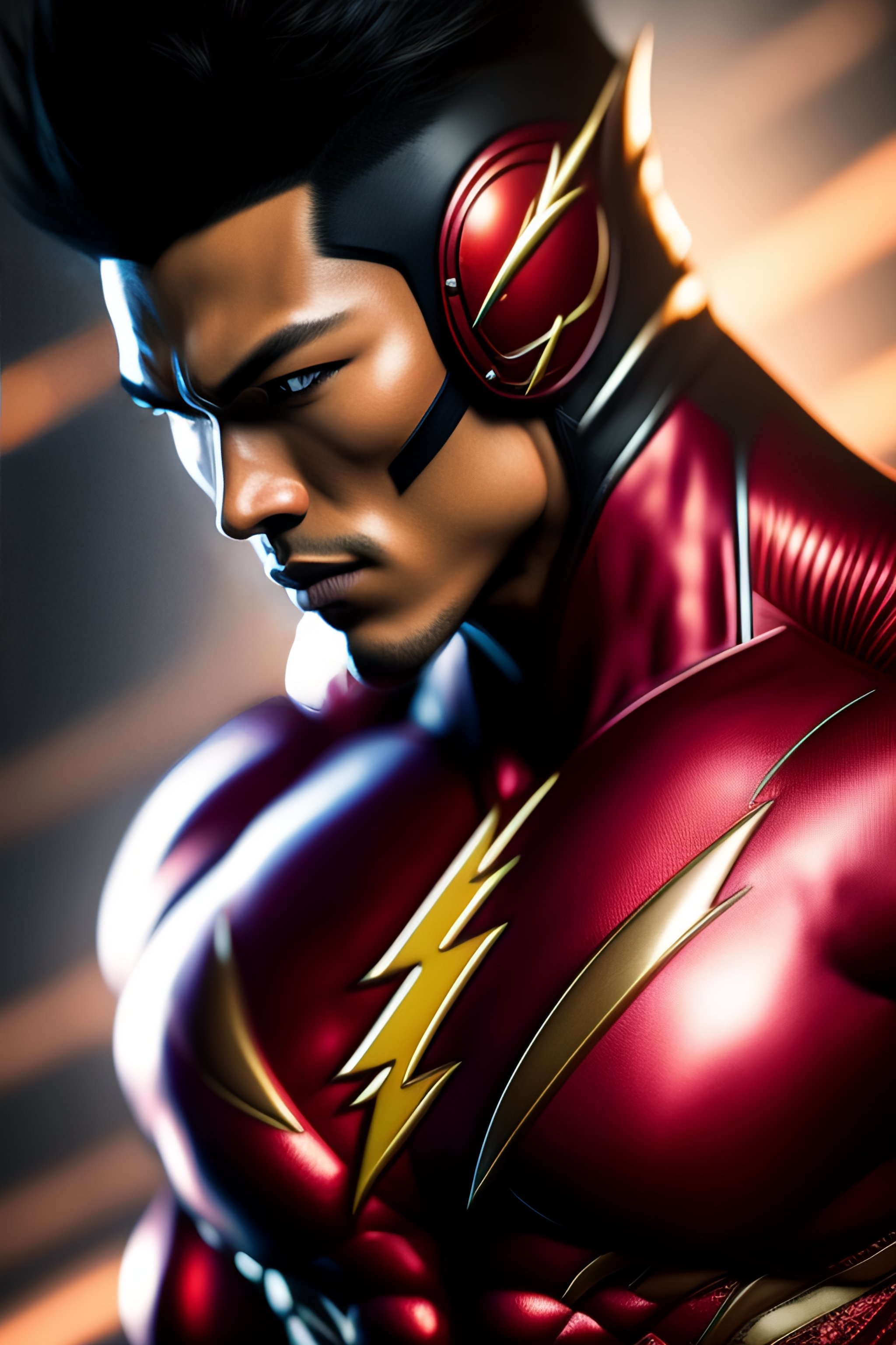 Lexica - Full body potrait of super muscular flash anime version ,full ...