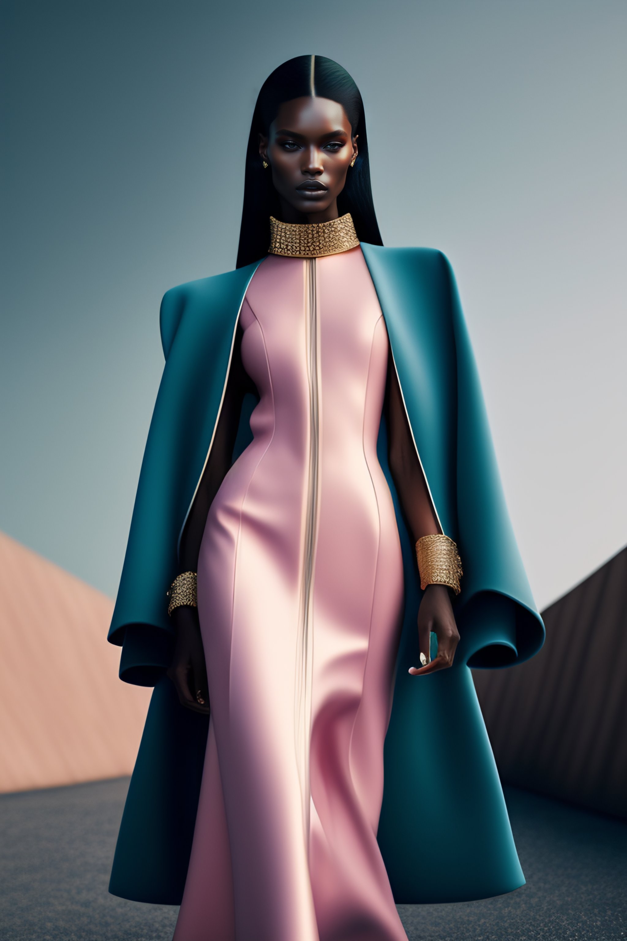 Lexica - Hyperrealistic haute couture fashion model Beautiful Veruschka ...