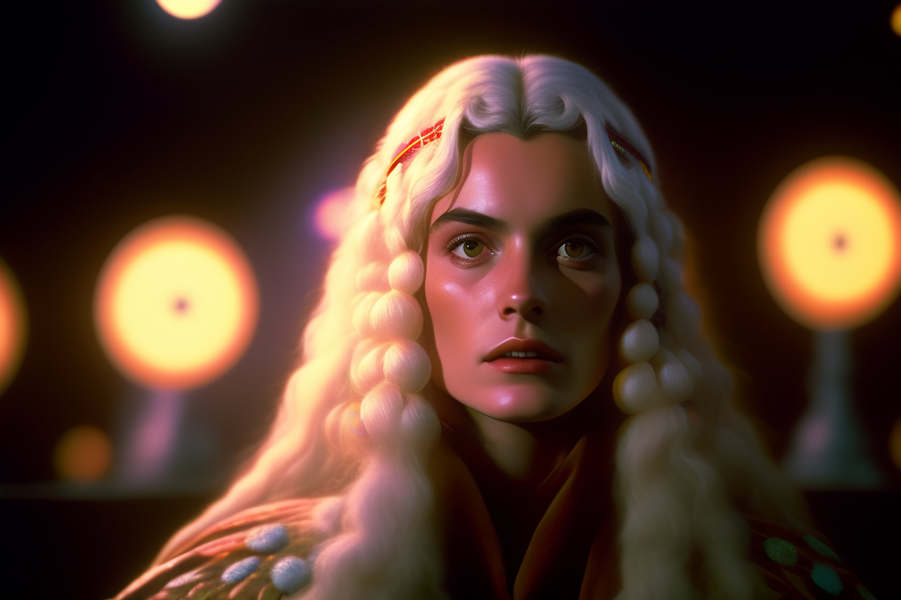 Lexica - Portrait of a unkempt scruffy sleepless female cleric with ...