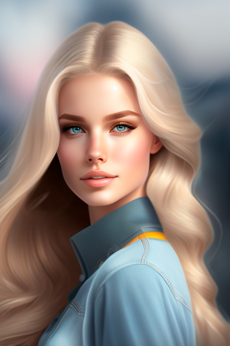 Lexica - A beautiful girl, blonde