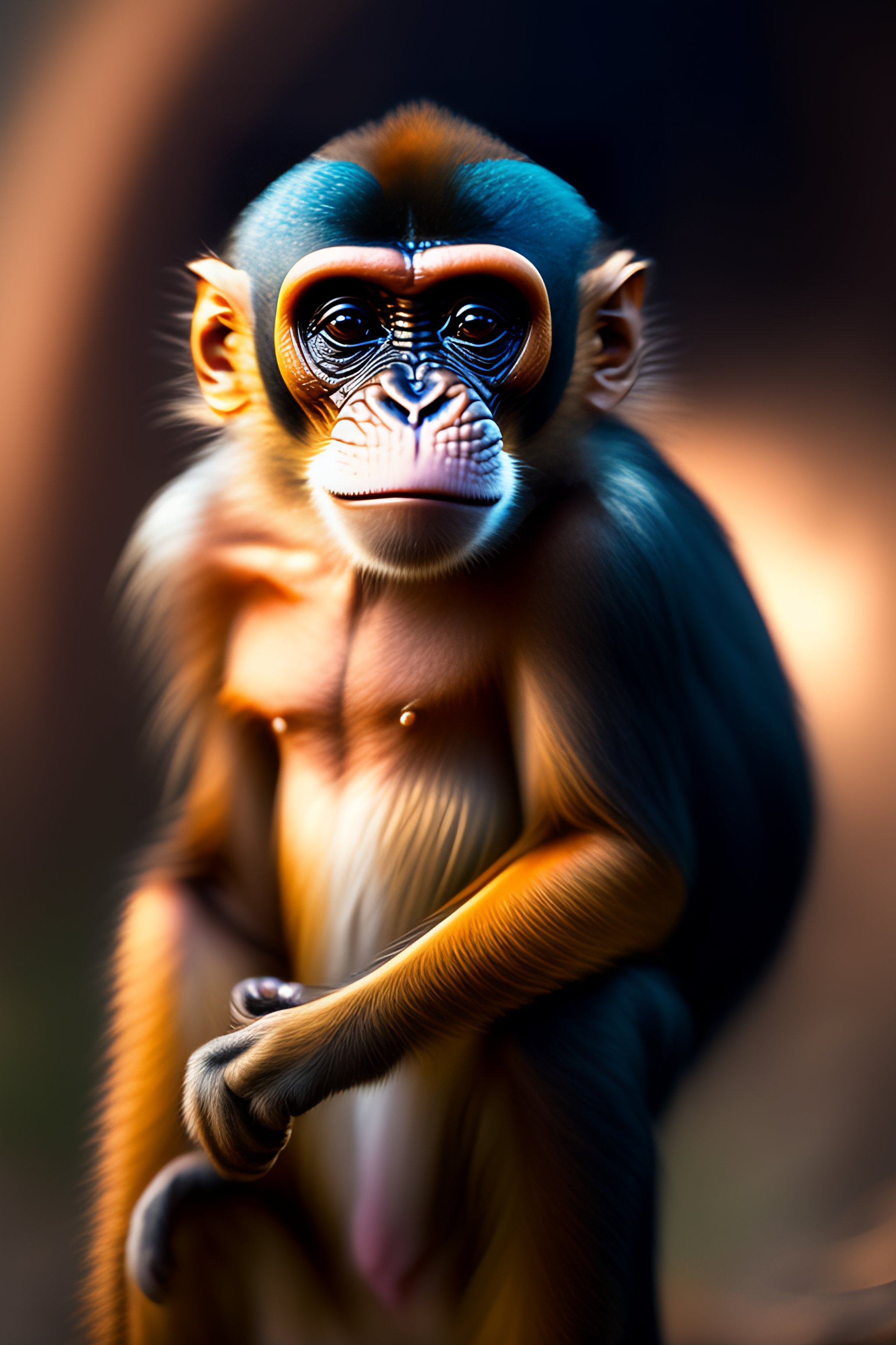 Lexica - A talll, hadozee monkey with wings, humanoid