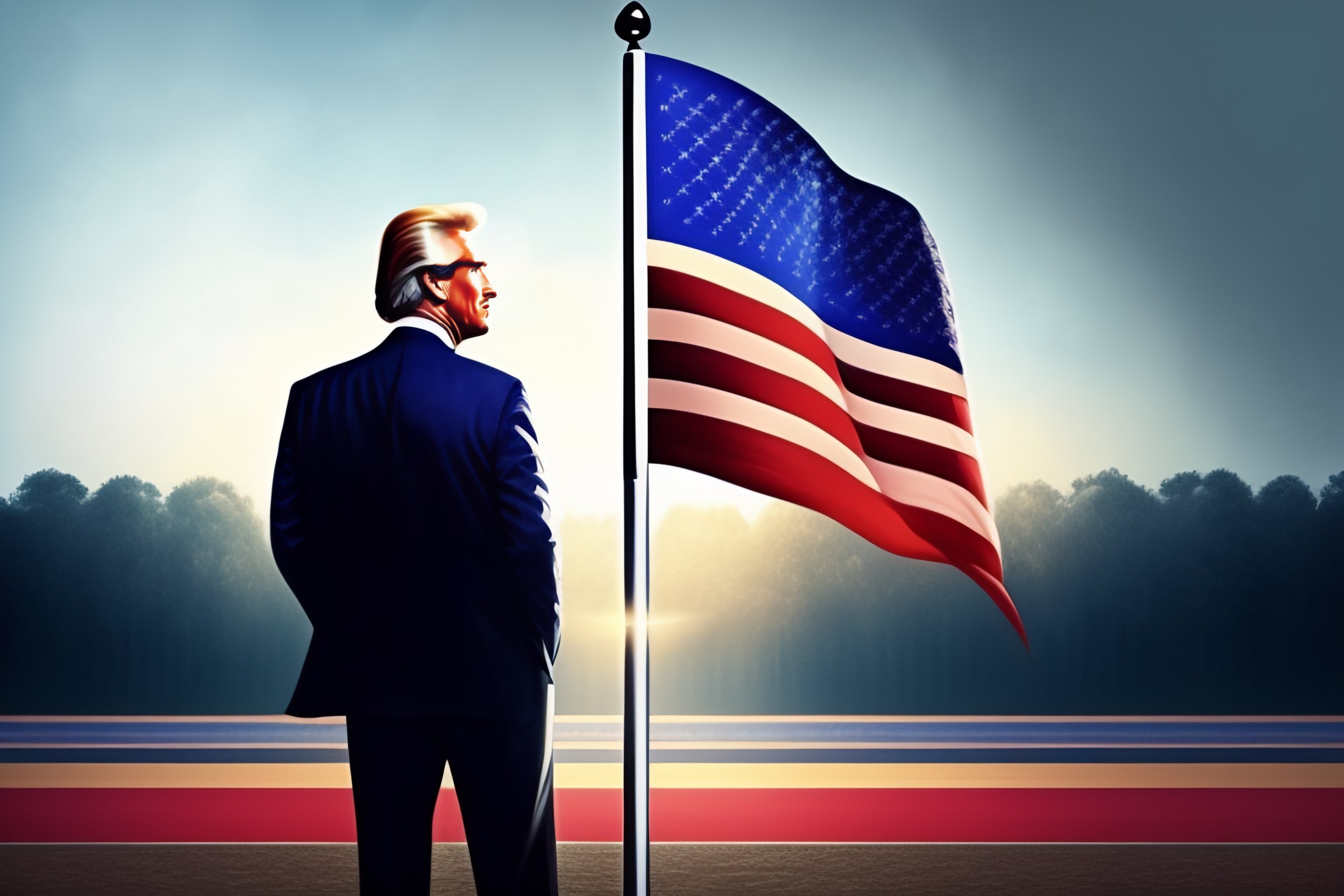 Lexica - Aword winning poster design from the 80's , a man standing and ...